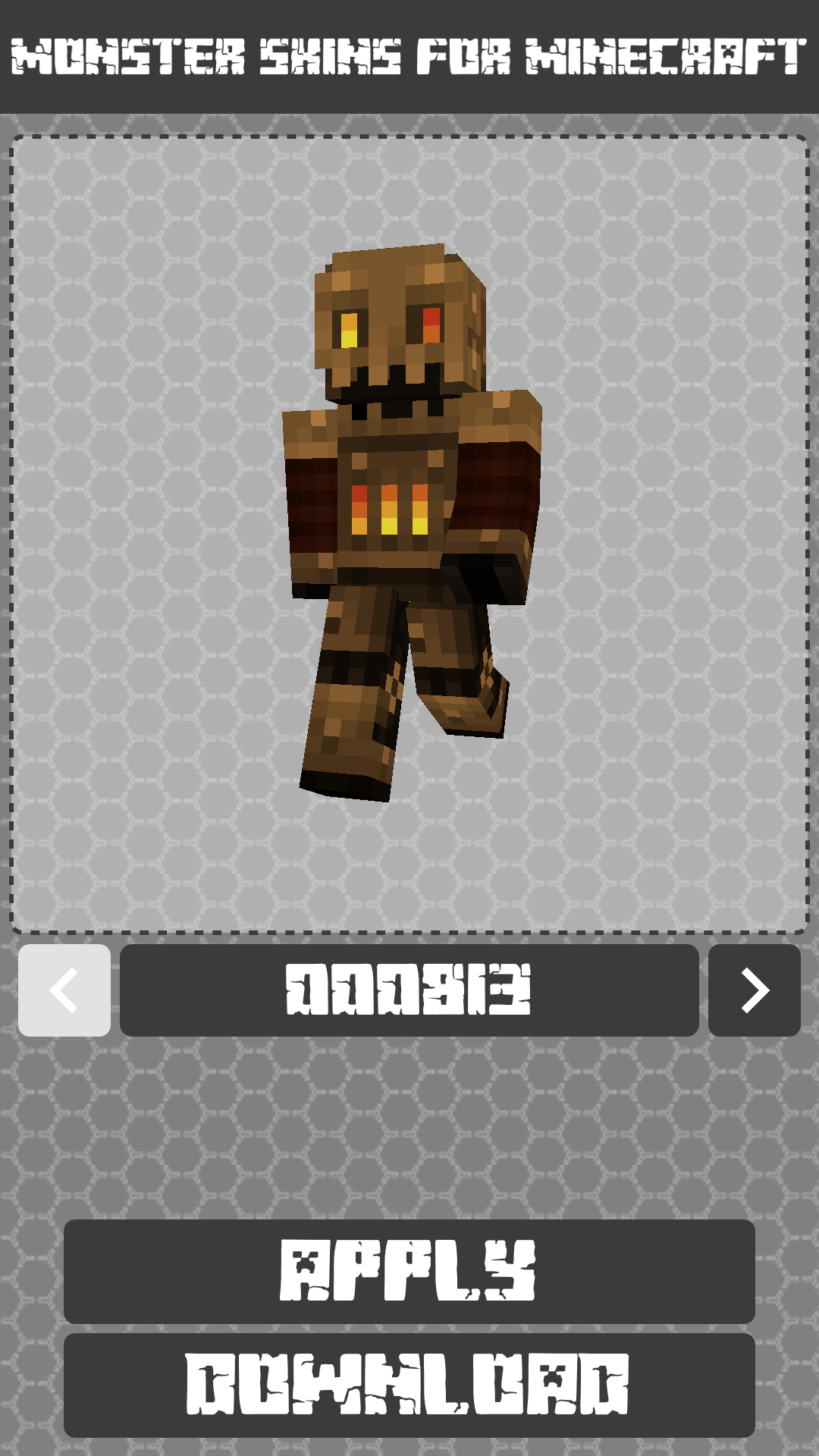 Monster Skins for Minecraft PE - Application sur Amazon Appstore
