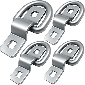 Amazon.com: D Ring,Tie Down Anchor 4 Pk Robbor Surface Mount Tie Down Ring Heavy Duty 6000 Pound ...