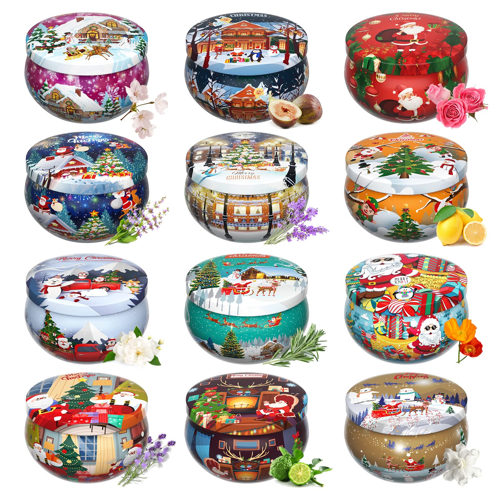 Candles Gifts, Primevolve Scented Candles of 12 Bulk Charmed Aroma ...