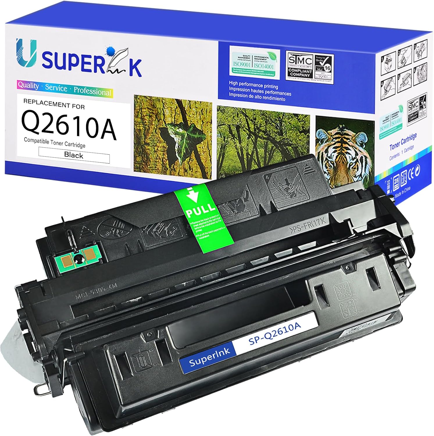 Amazon.com: SuperInk High Yield Black Compatible Toner Cartridge Replacement for HP 10A Q2610A ...