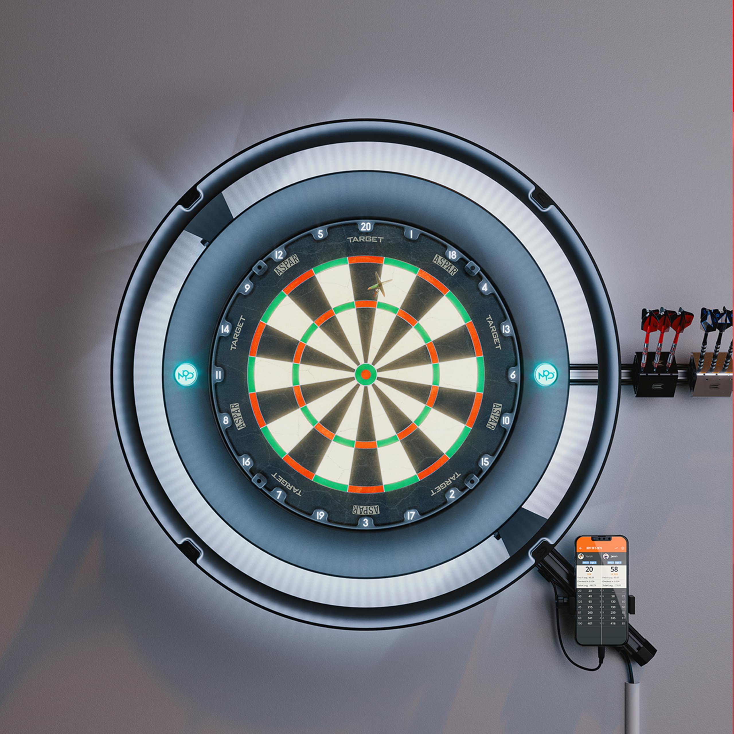 Target Darts MOD Hub Bracket | Dartboard Mod System, Dart Board Rotation System, Mounting & Dart ...