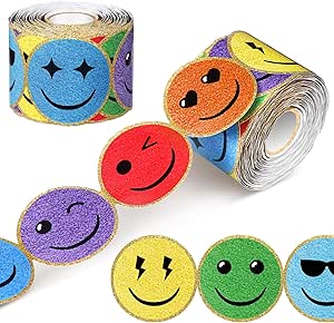 Amazon.com : Zonon 65 Feet Happy Face Bulletin Board Border Colorful ...
