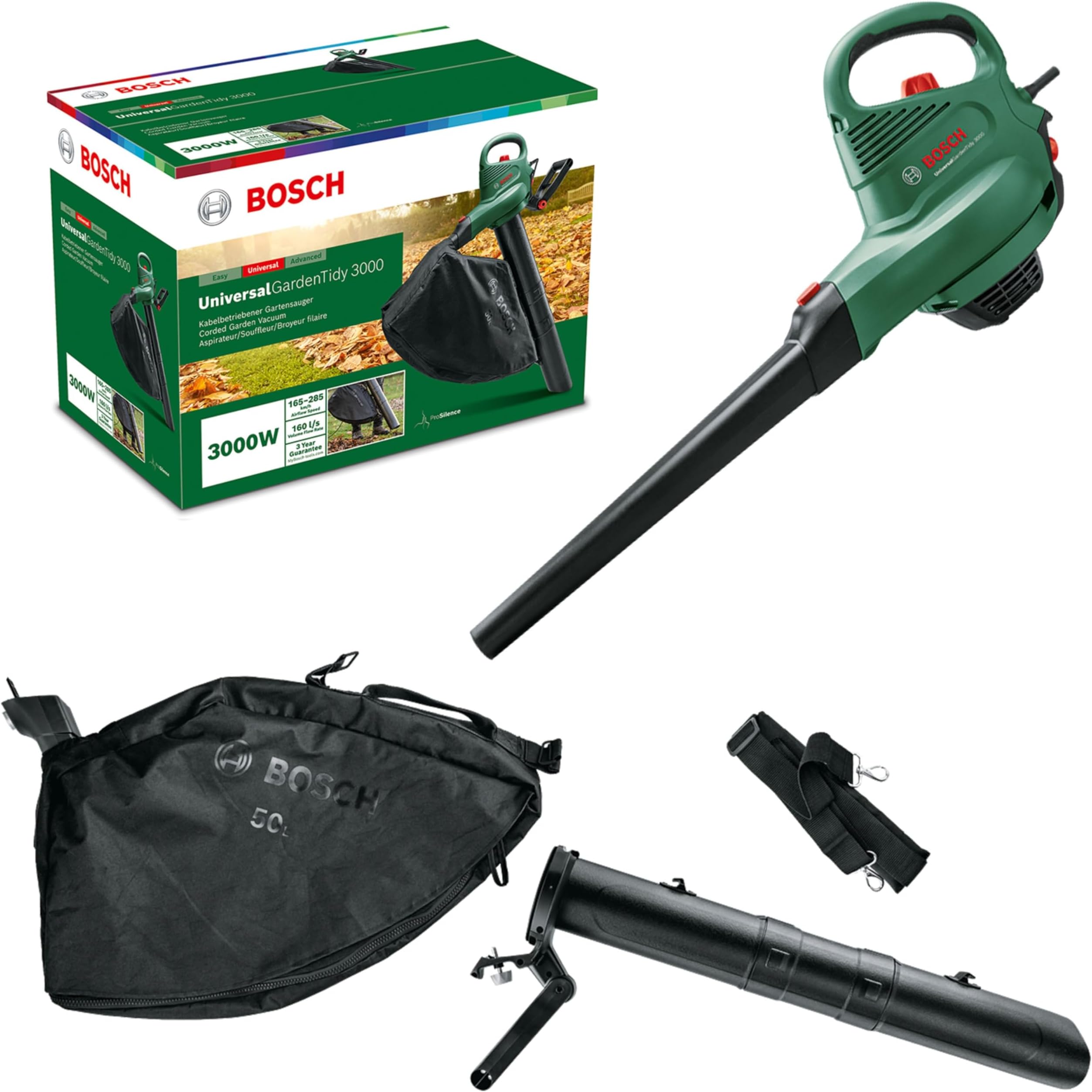 Yard Force 40V Cordless 3-in-1 Blower Vacuum & Mulcher with 230km/h Air ...