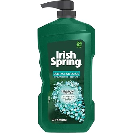 Amazon.com : Irish Spring Body Wash, Deep Action Scrub 18 oz (Pack of 3 ...