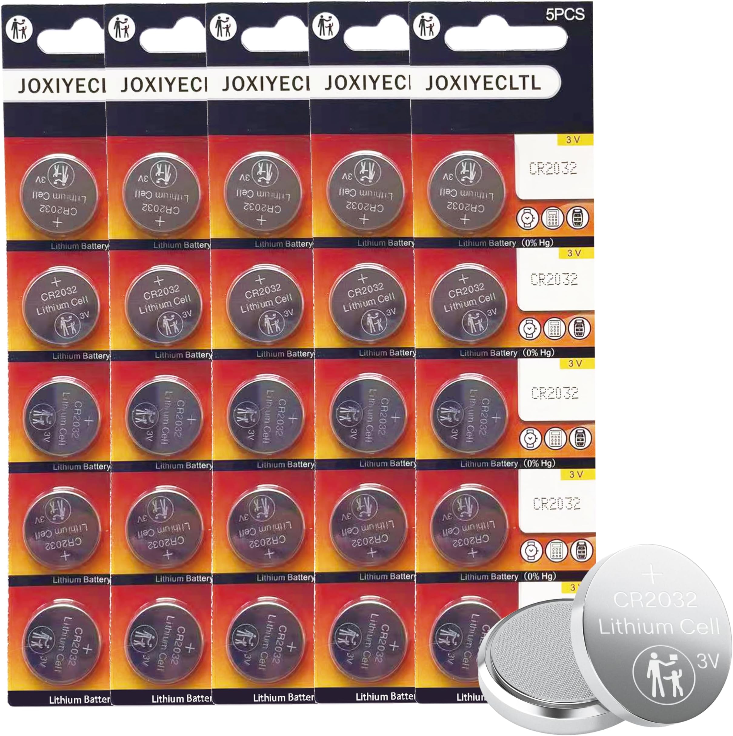 Amazon.com: 40 Pack CR2032 Batteries, 3V Lithium Coin Battery for Small ...