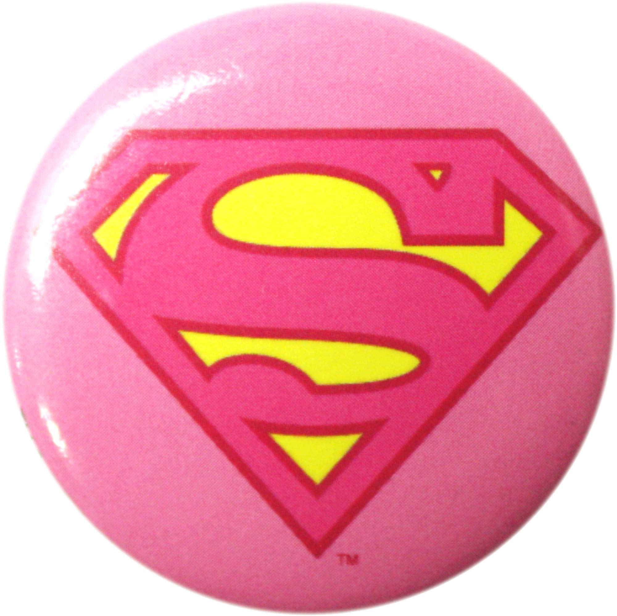 Superhero Pink Logo Supergirl™ Playful Poster | Superhero Poster