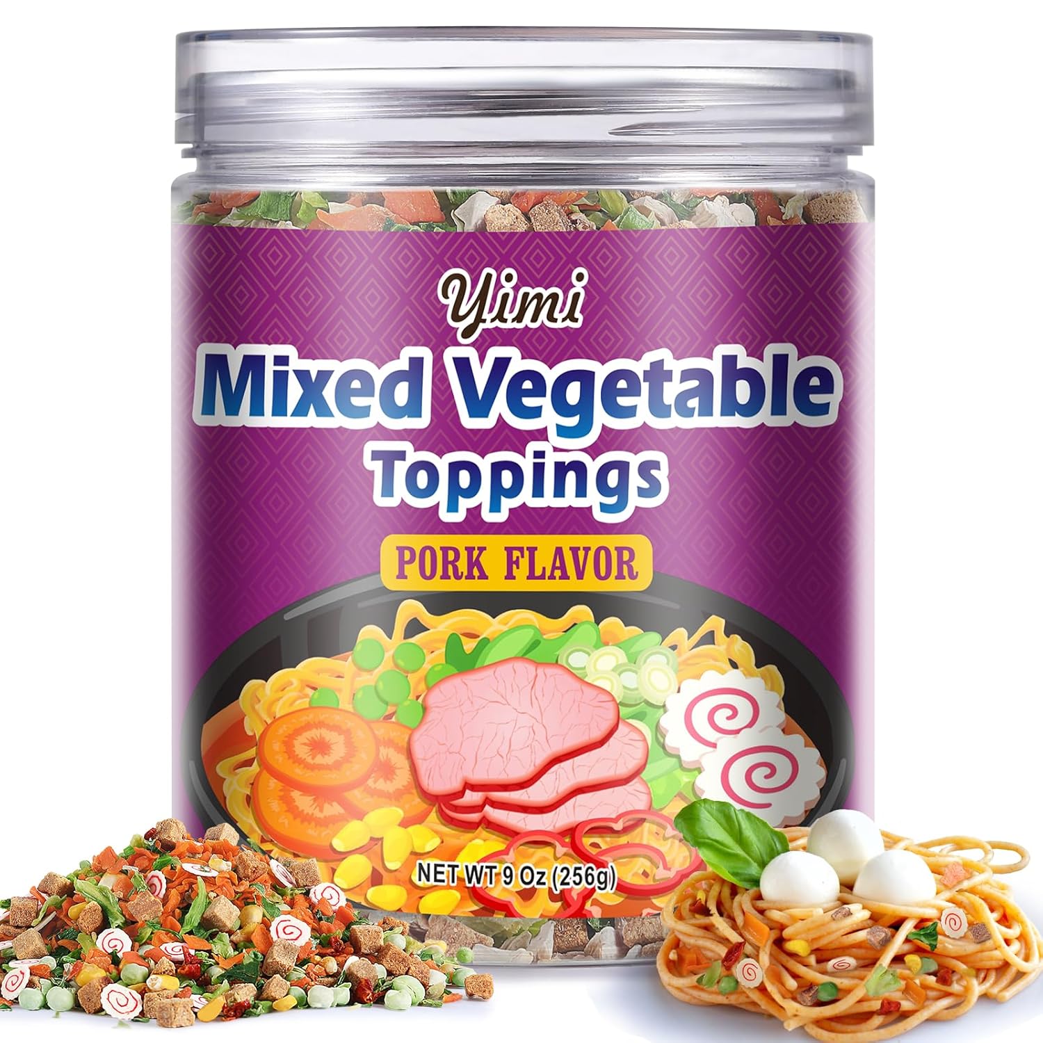 Amazon.com : Yimi Dried Ramen Toppings, 8 Different Toppings ...