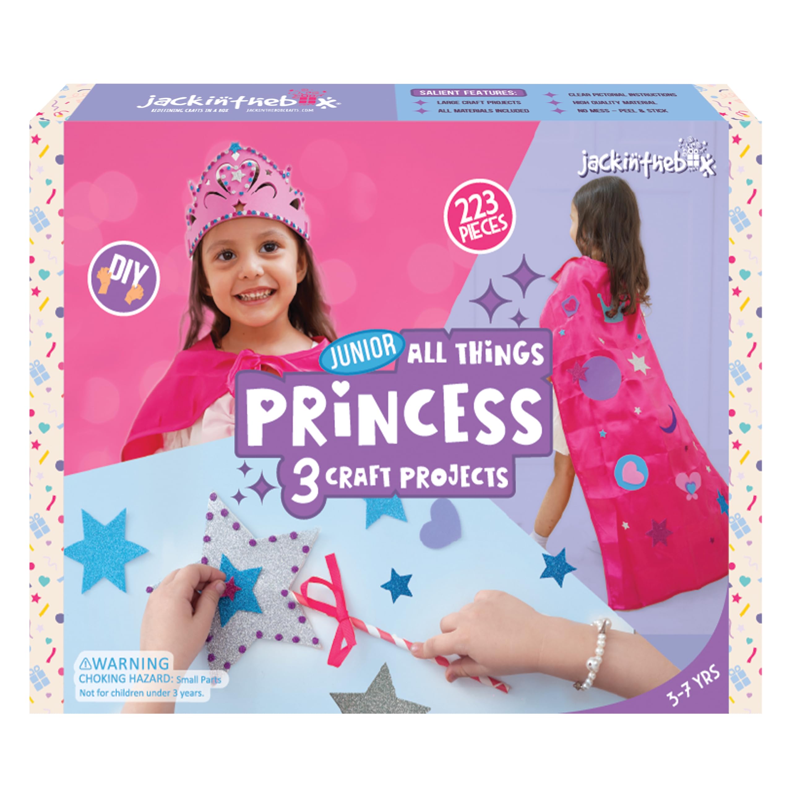 Amazon.com: jackinthebox Princess Themed Arts and Crafts for Girls ...