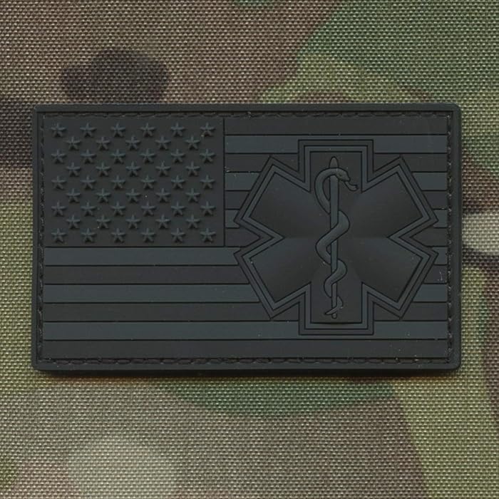 Buy Blackout USA America Flag Star of Life EMS EMT Subdued Paramedic ...