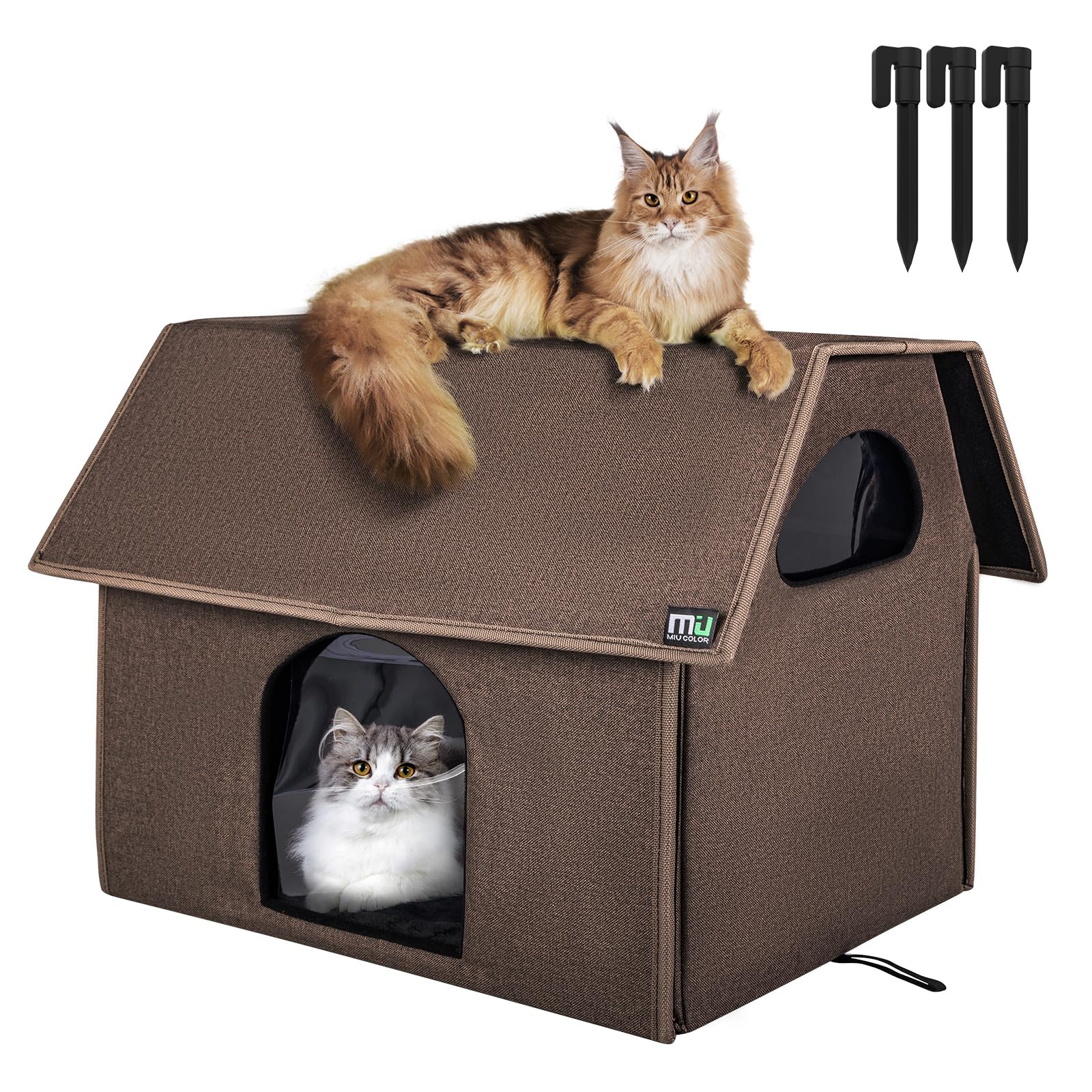 Extreme Cat Houses AIVITUVIN Outdoor & Indoor Cat House Chewy.com