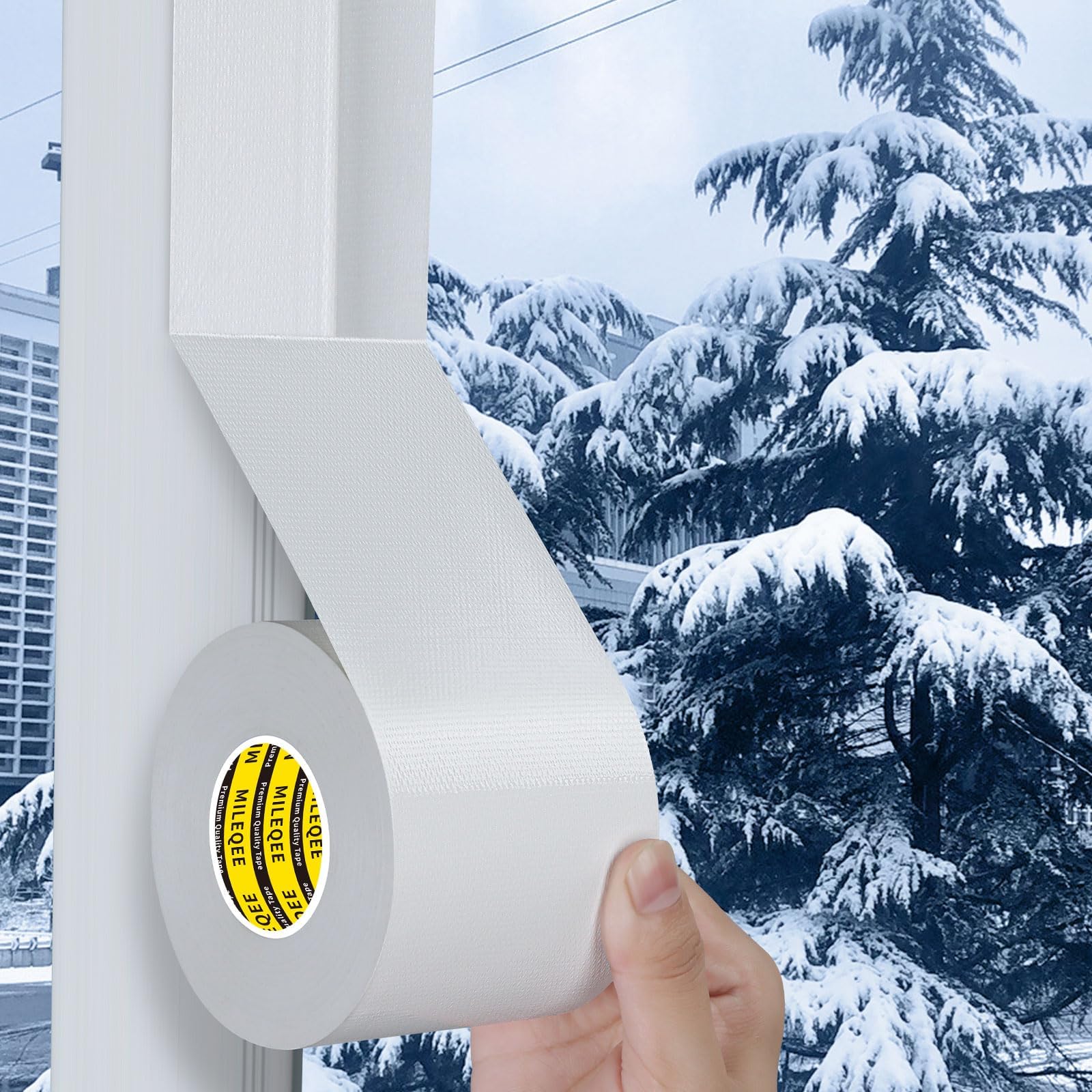 WENSSKKU White Window Weather Sealing Tape, Waterproof Window AC Air ...