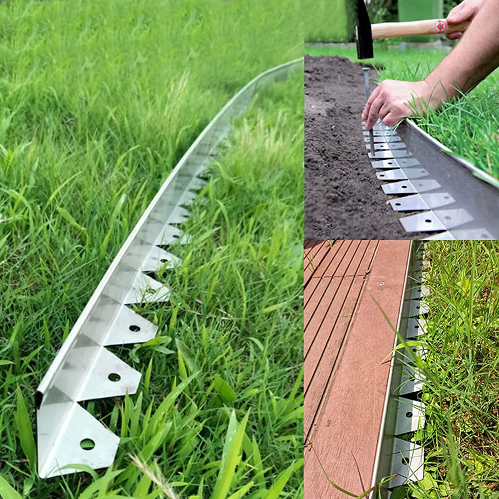 Stainless Steel Garden Edging Fort Roll Topped Steel Edging For Hard