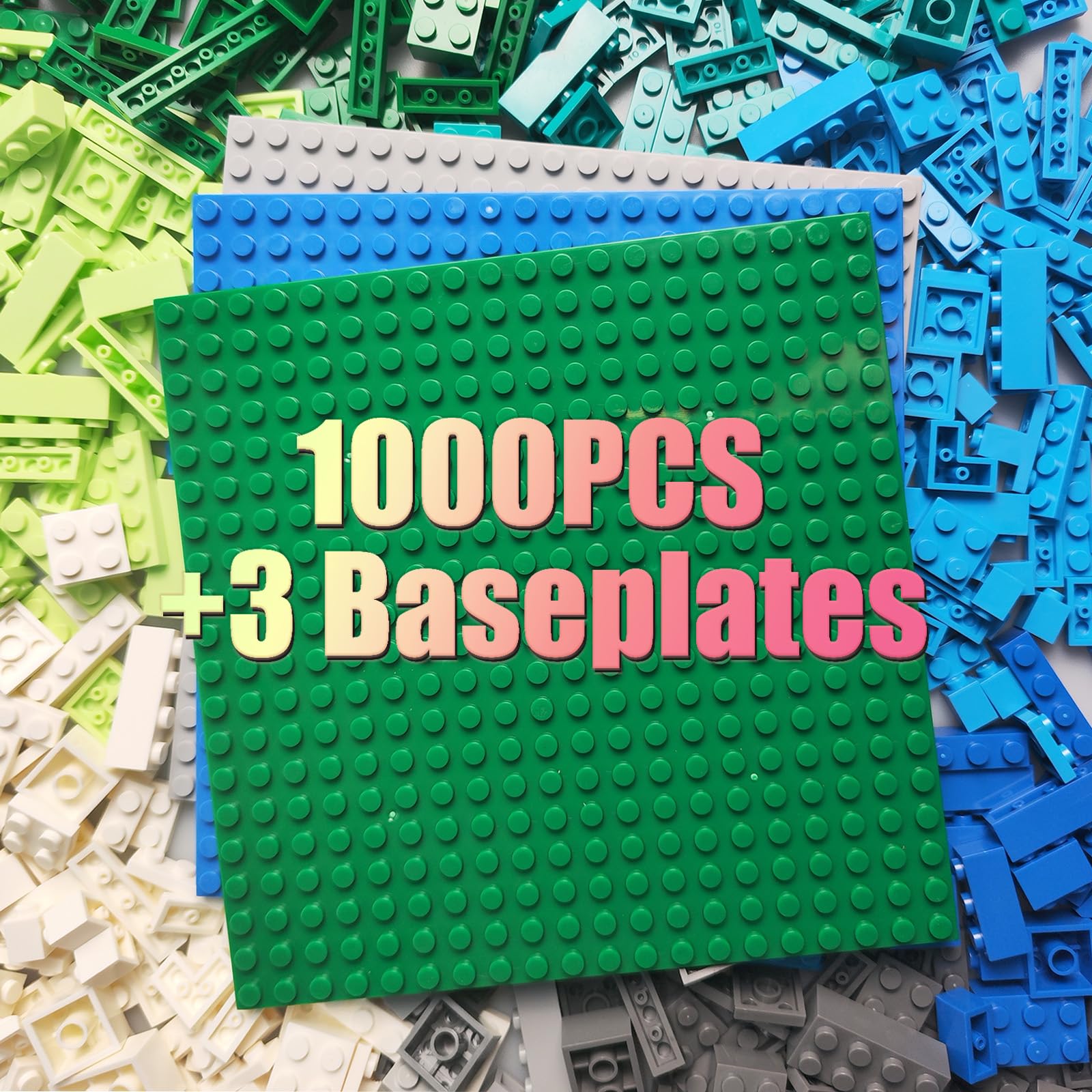 Amazon.com: HUIZDQ 1000 Pieces Classic Building Bricks, Classic ...