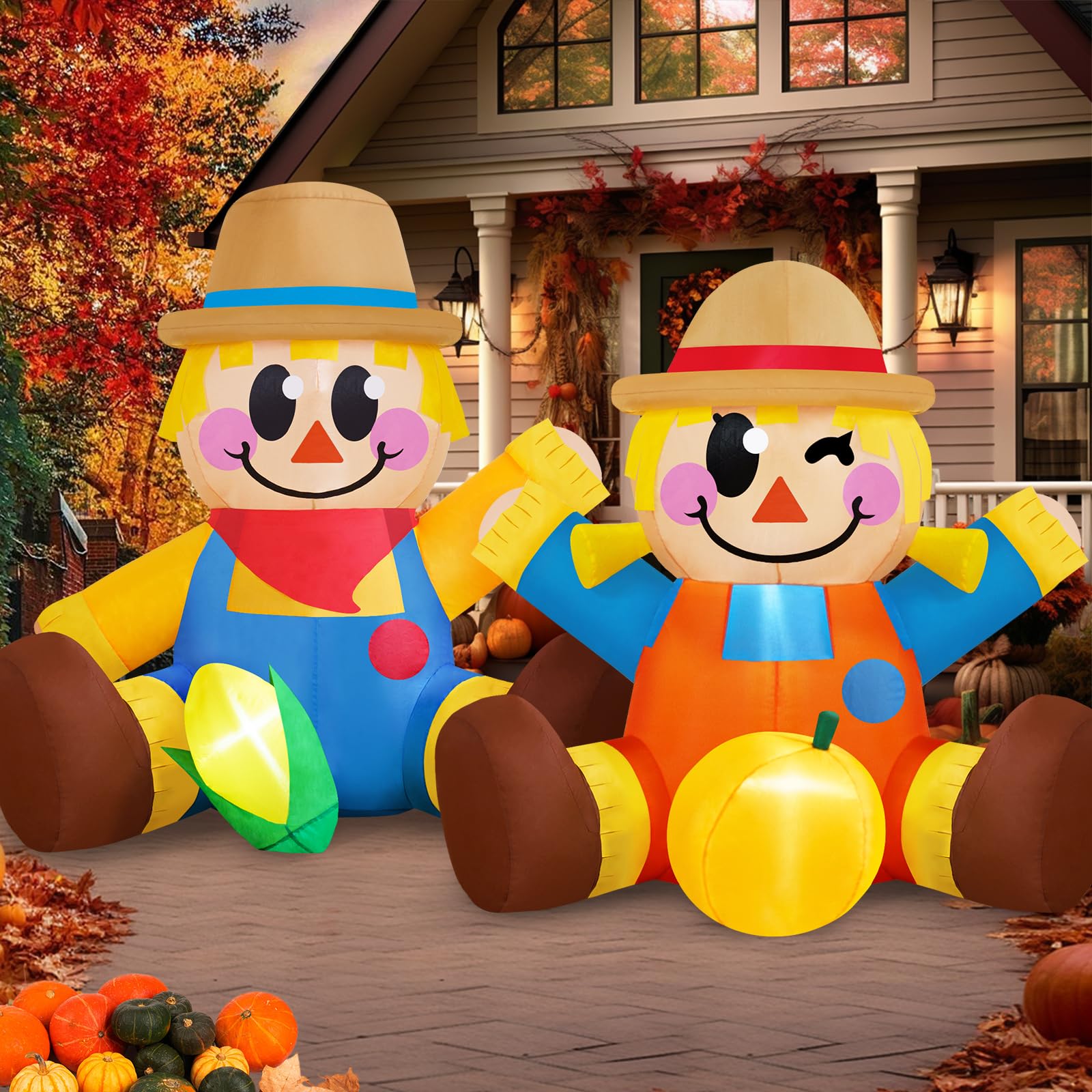 Snapklik.com : MICOCAH Thanksgiving Inflatables Outdoor Decorations, 3 ...