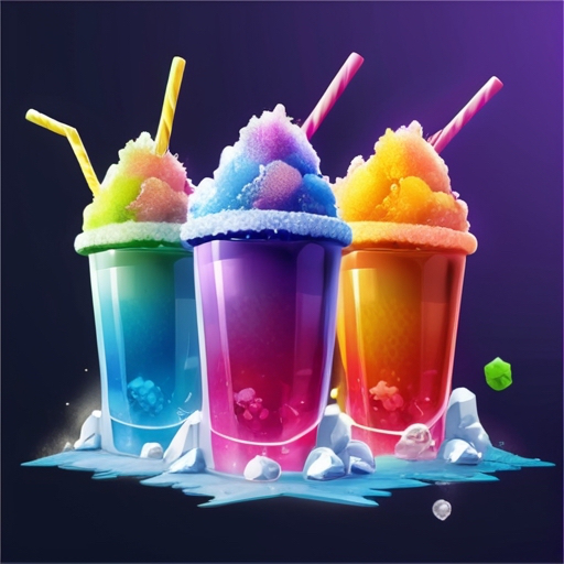 Frozen Slush Rainbow Ice Cream : Craft Colorful Slushy Delights-Amazon ...