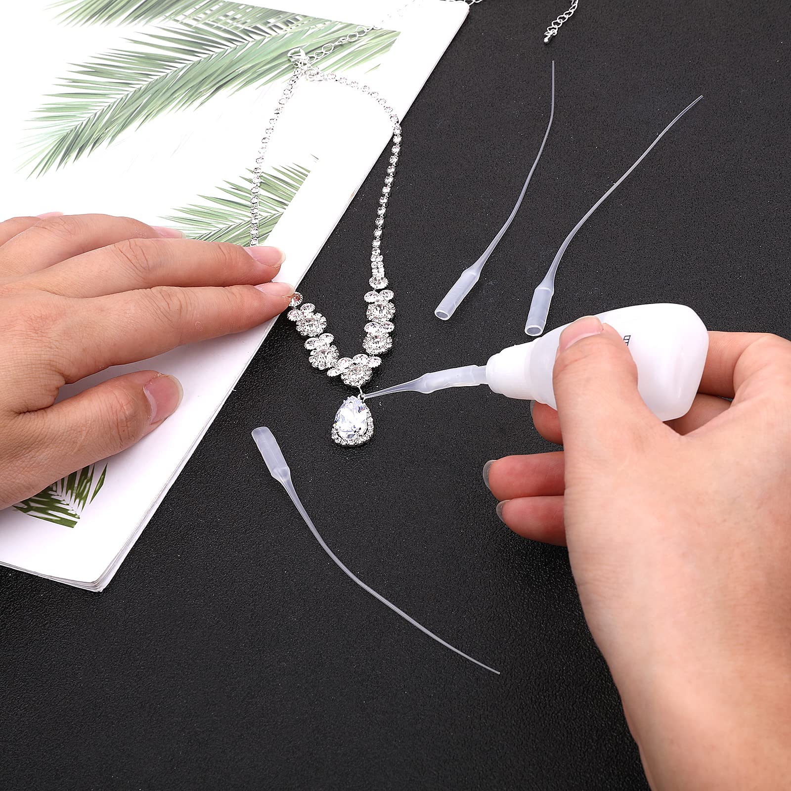 Snapklik.com : 200 Pack Fine Glue Tips, Micro-Tips Glue Extender ...