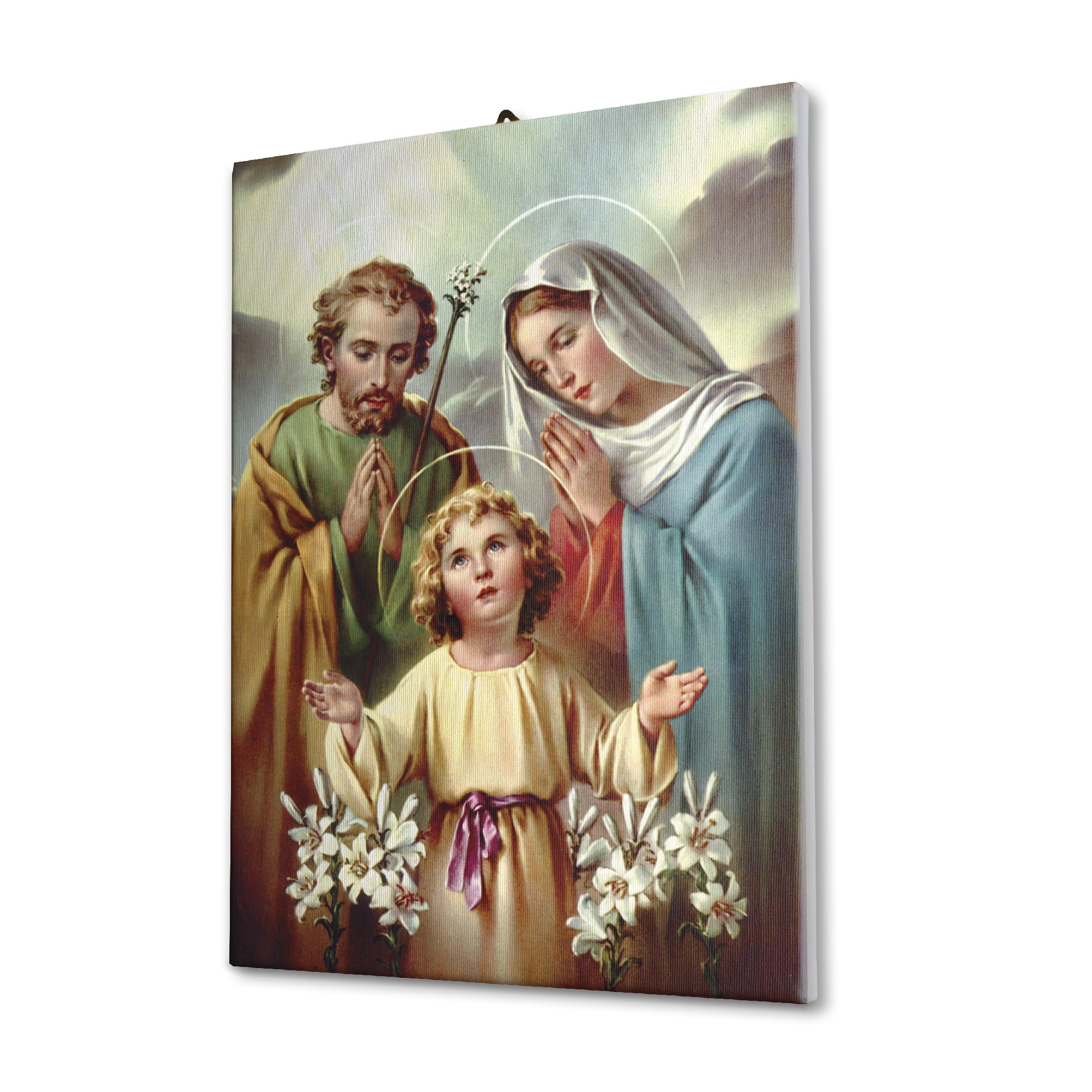 Fratelli Bonella | Holy Family Pictorial Canvas 30 x 40 cm | Made in ...