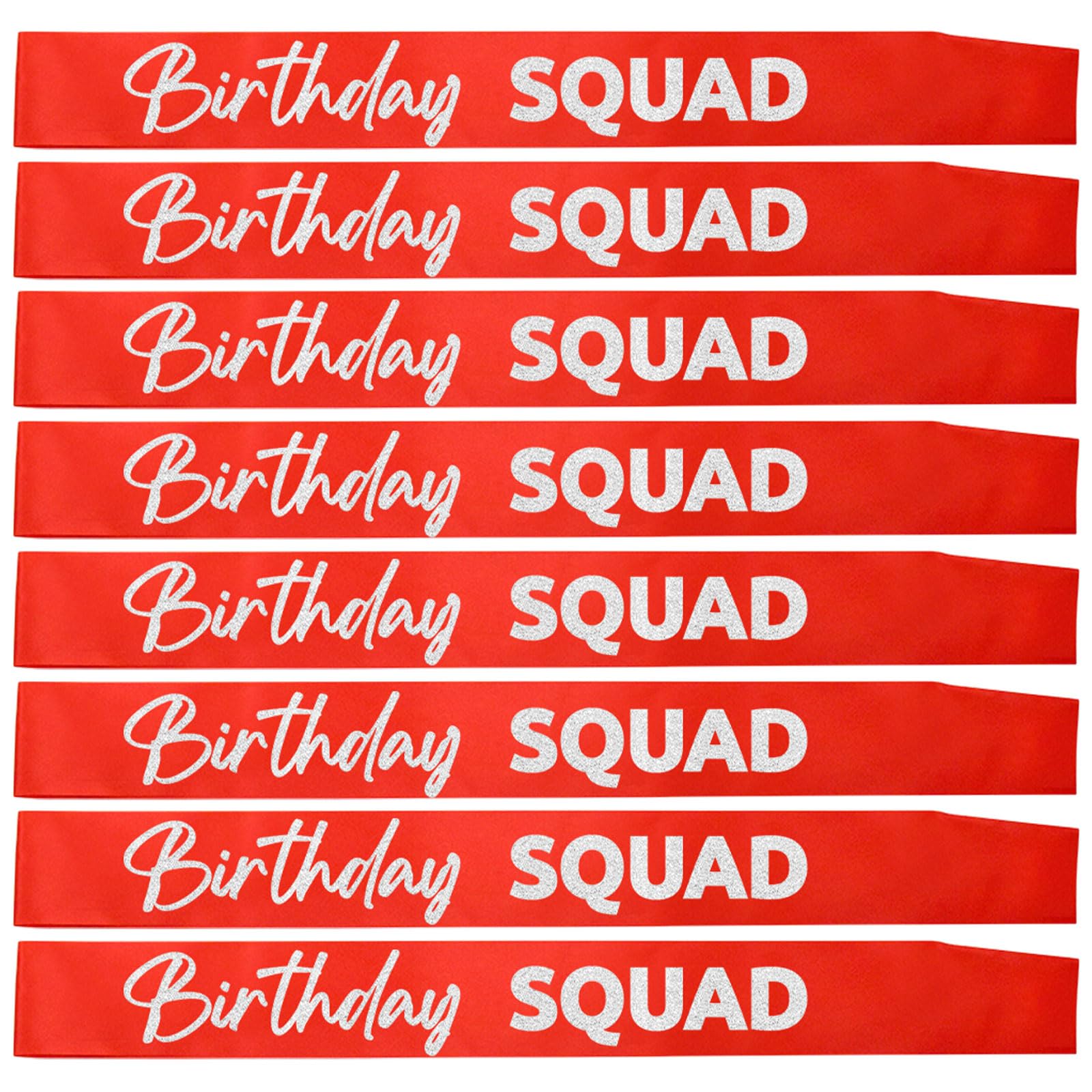 Amazon.com: Generic Birthday Squad Sash for Women, 8 Pack Birthday Gift ...