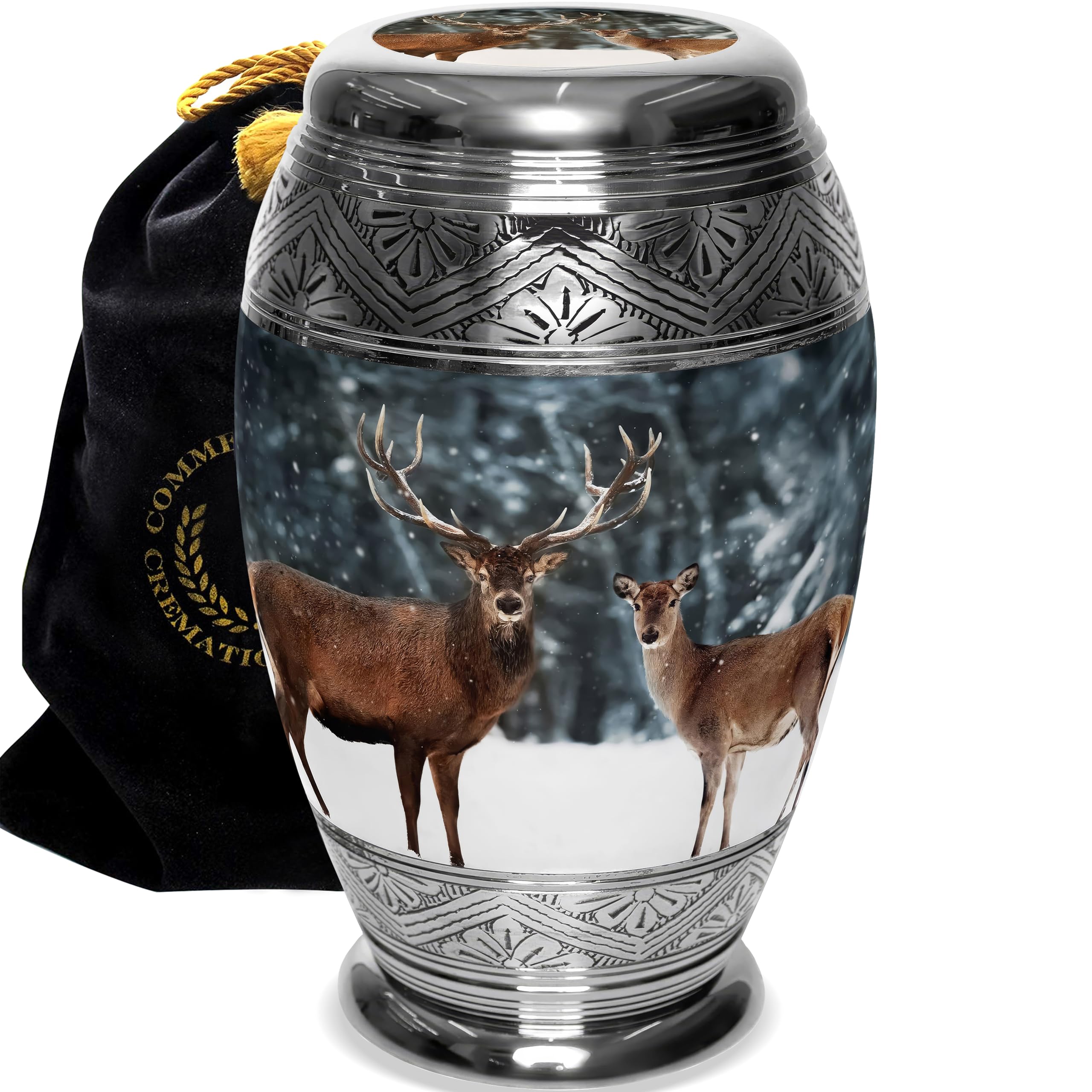Deer Cremation Urns for Human Ashes Adult Full Size - Personalized ...