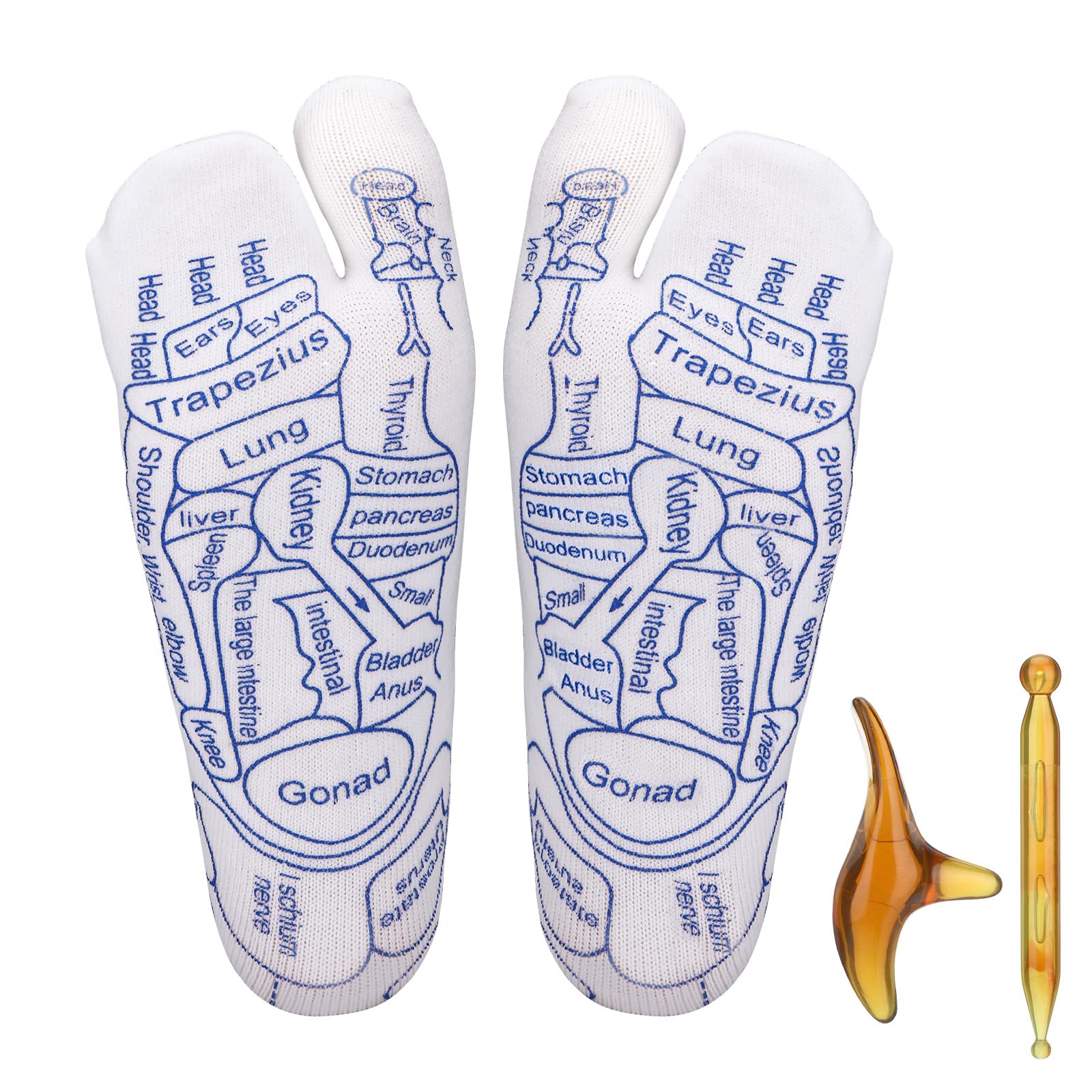 Amazon.com: Foot Massage Socks Reflexology Socks with Tools ...