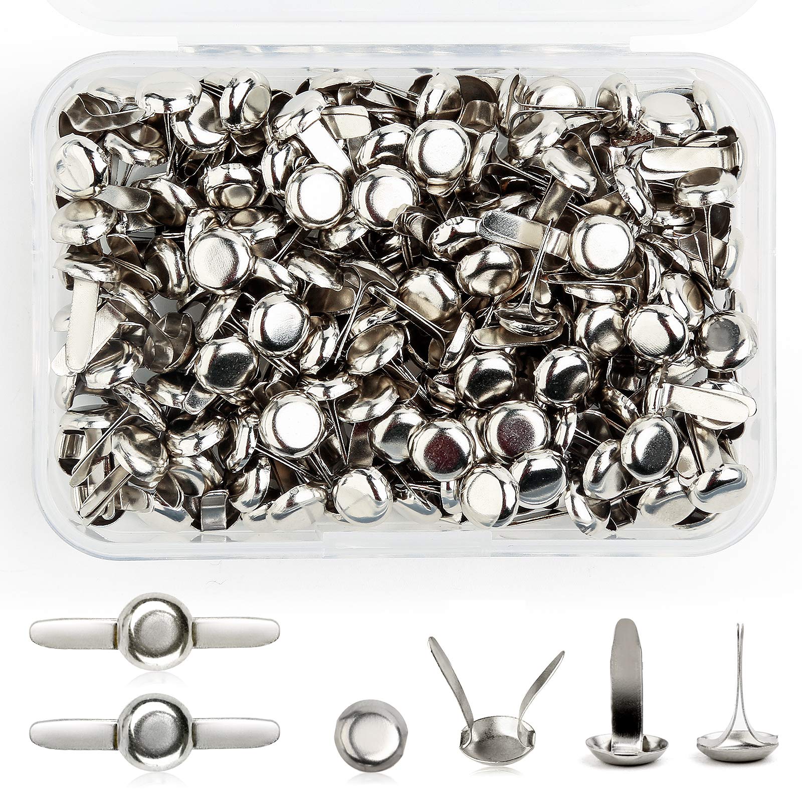Split Pins VILLCASE 200pcs Mini Brads For Crafts Safe Two-Legged ...