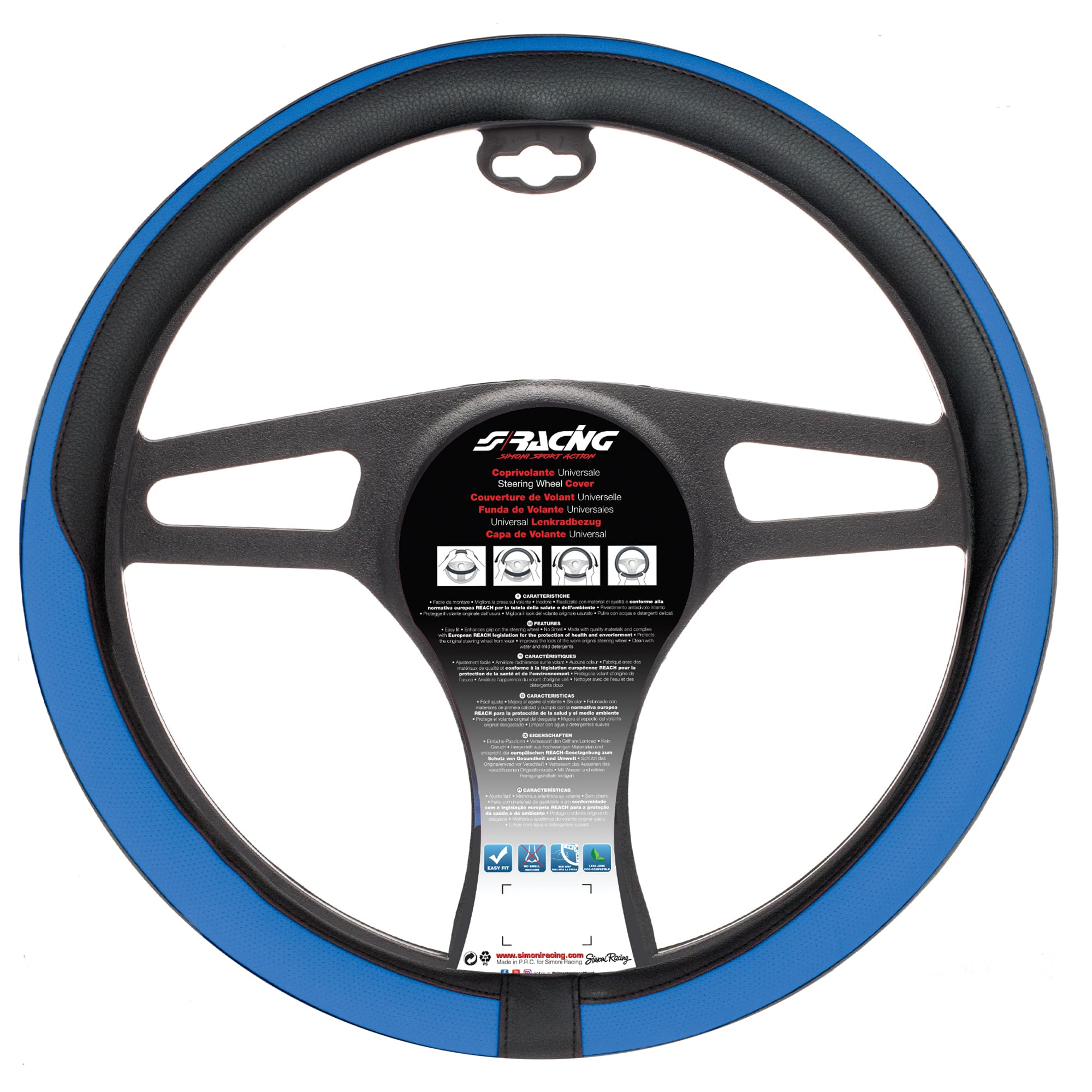 SIMONI RACING CVT/43B Coprivolante Tidy Blue Universale, Blu e Nero ...