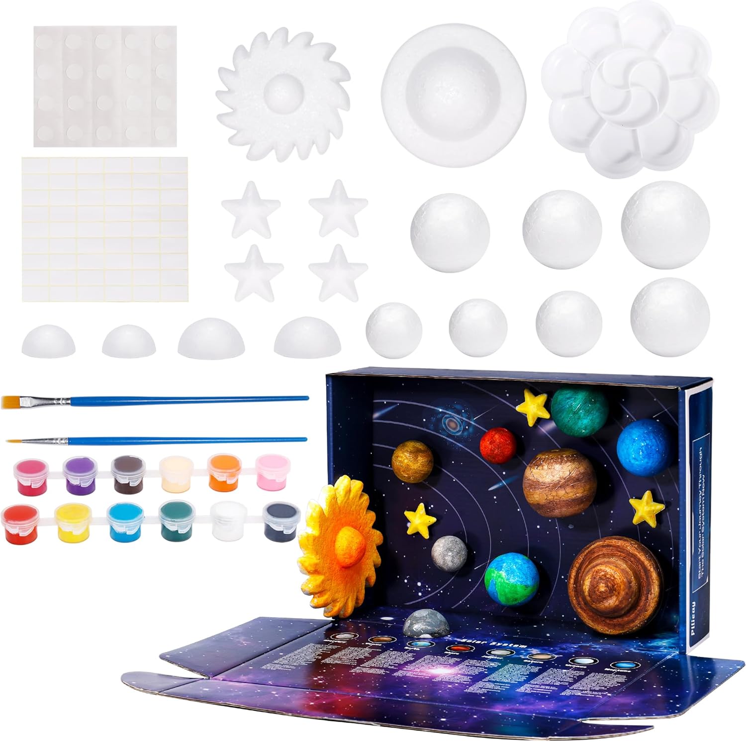 Amazon.com: Pllieay 3D Solar System Model Kit, Solar System Kit with ...