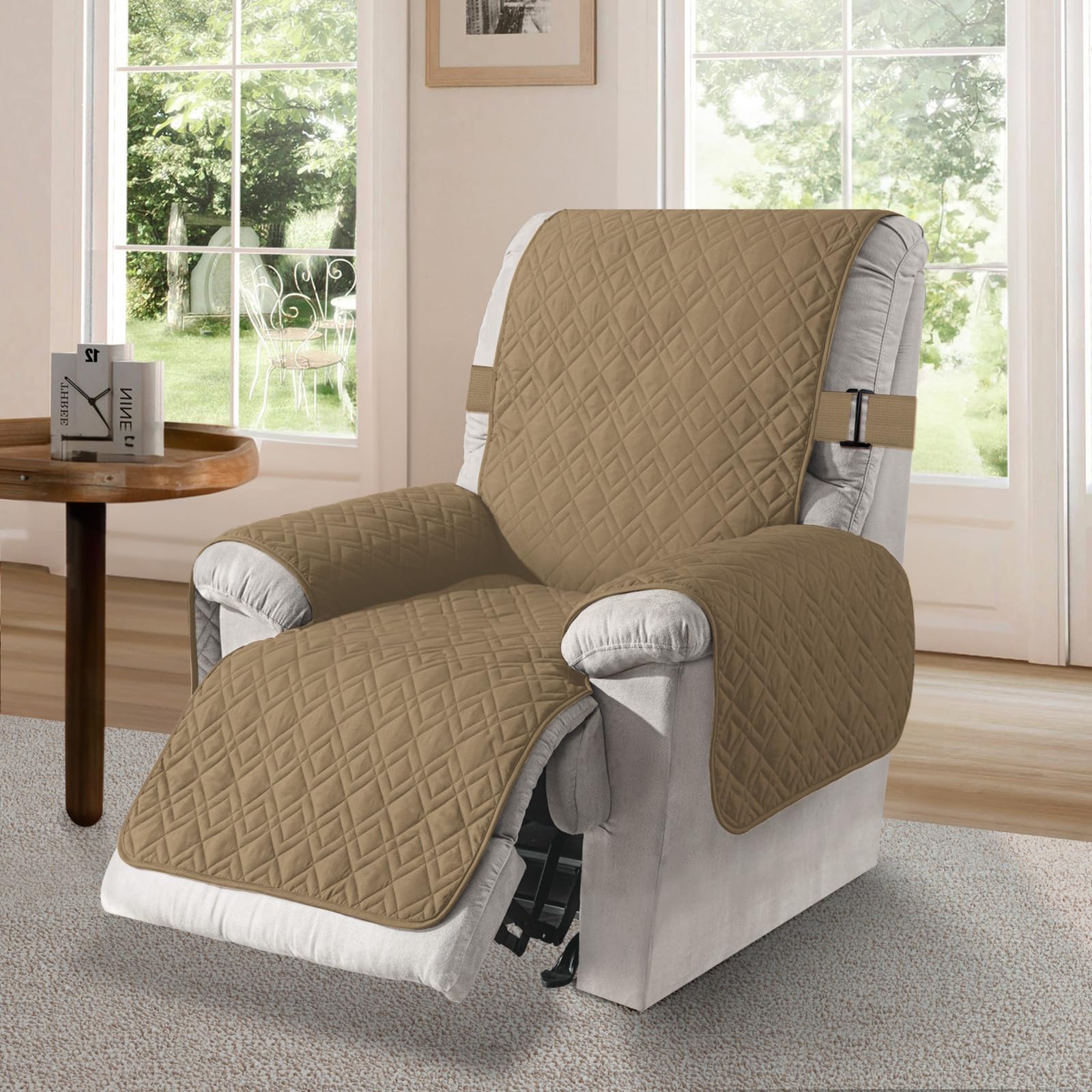 Snapklik.com : Rose Home Fashion Anti-Slip Oversized Recliner Cover For ...