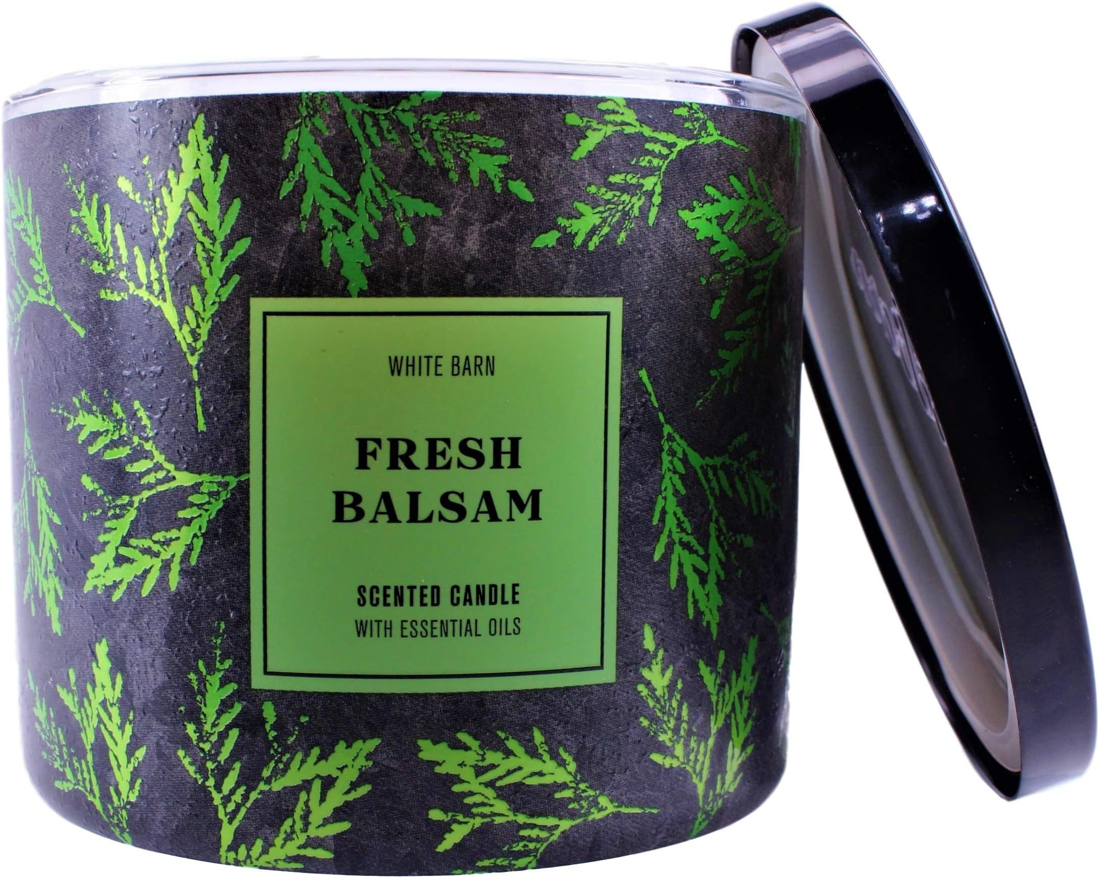 Amazon.com : Bath & Body Works Slatkin & Co. Fresh Balsam 3-wick Candle ...