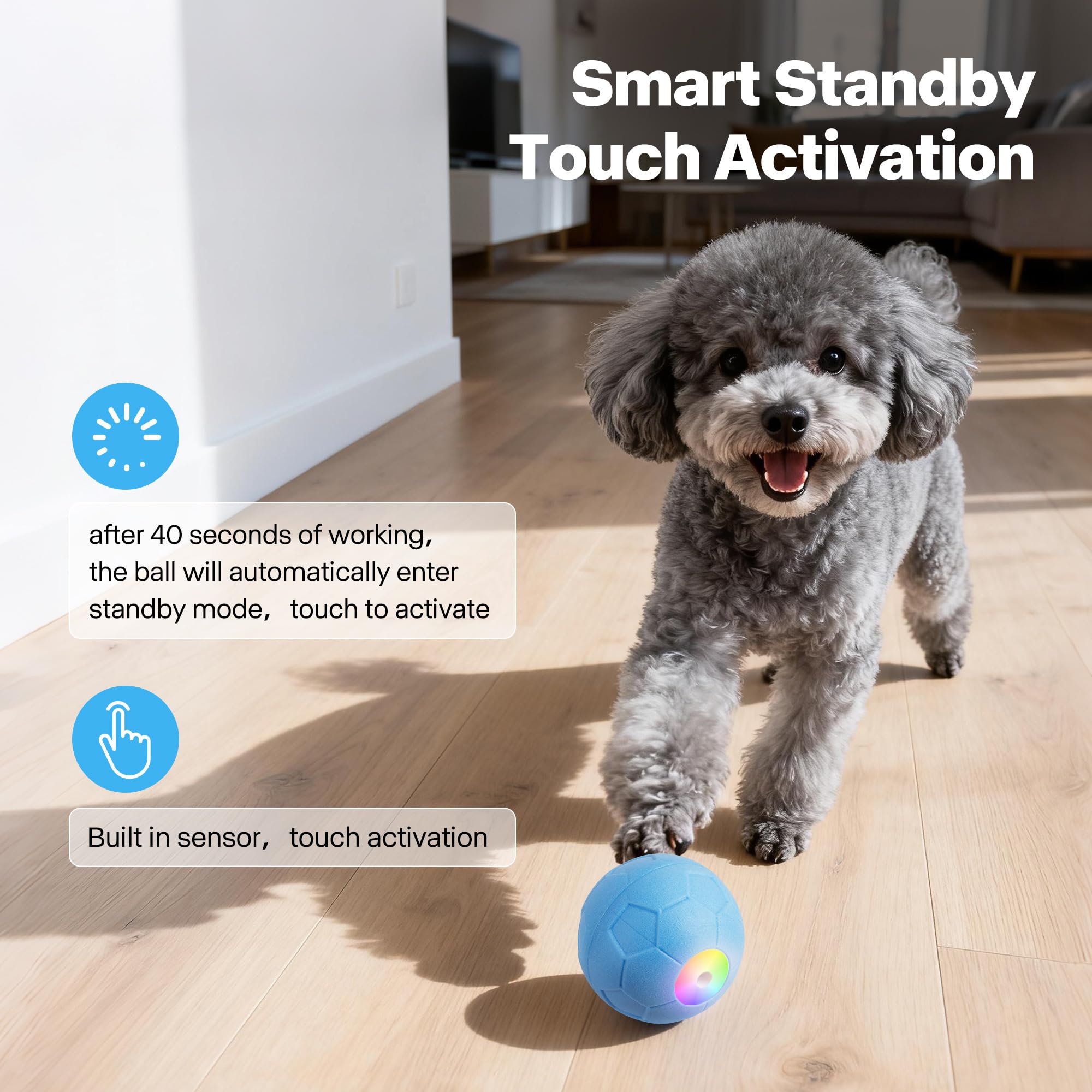Snapklik.com : Pet Interactive Dog Ball Toy,Automatic Rolling Ball For ...