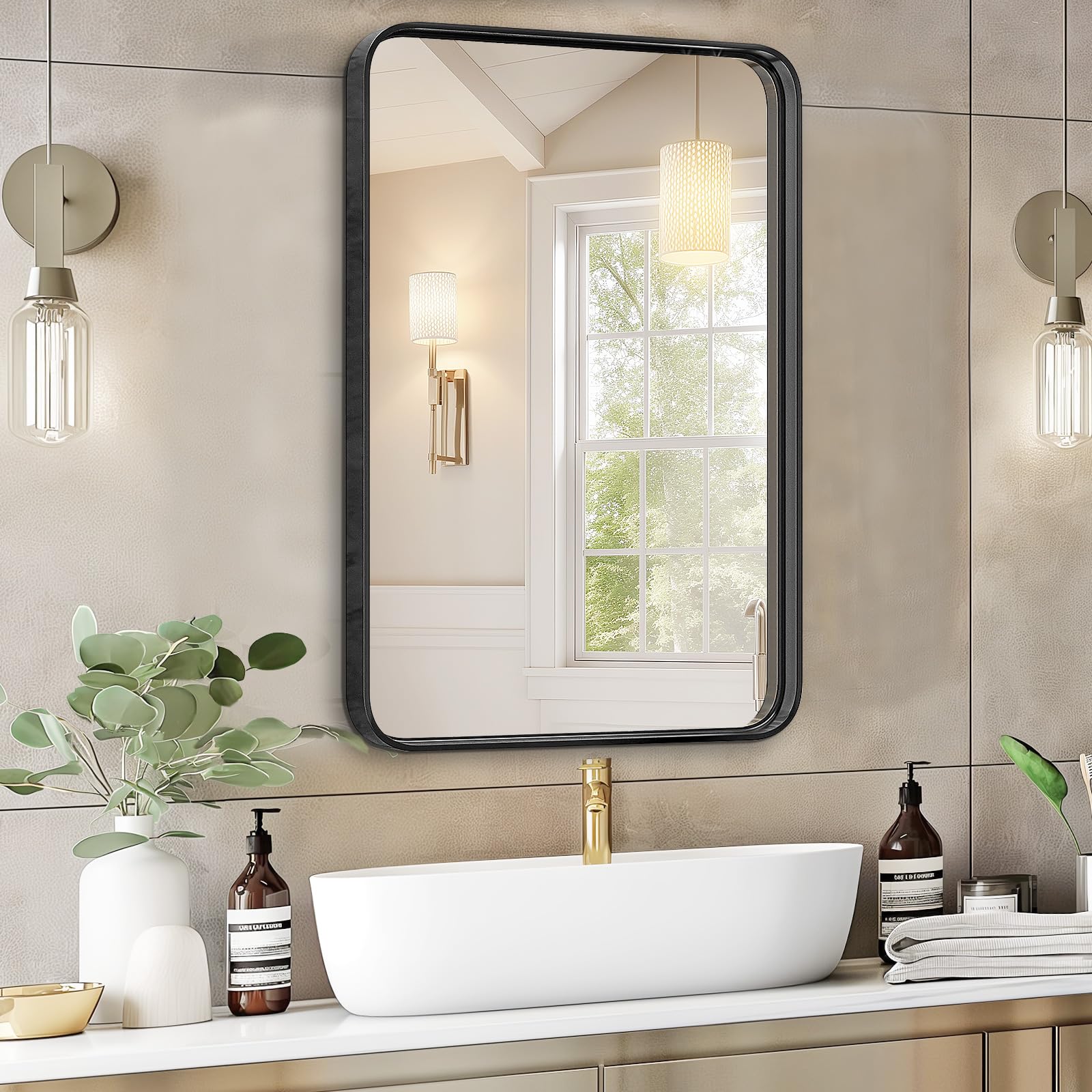 Snapklik.com : Bathroom Mirror, Vanity Mirrors For Over Sink Wall ...