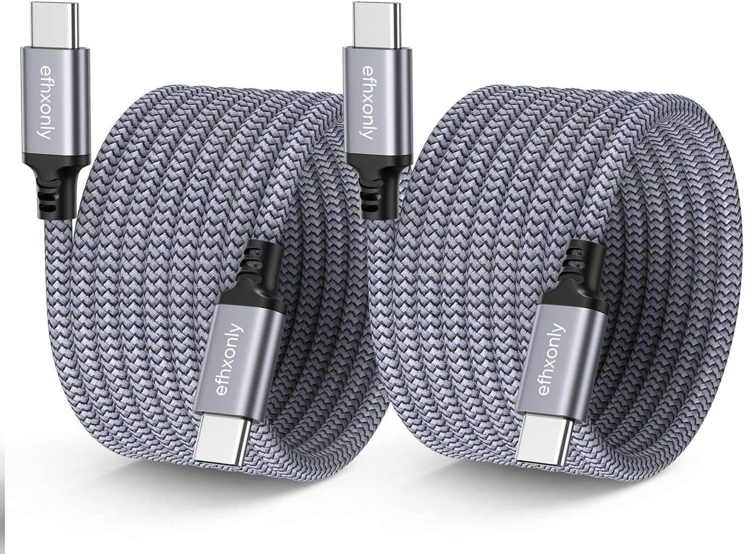 Amazon.com: efhxonly 8ft USB C to USB C Cable [2-Pack] USBC to USBC ...