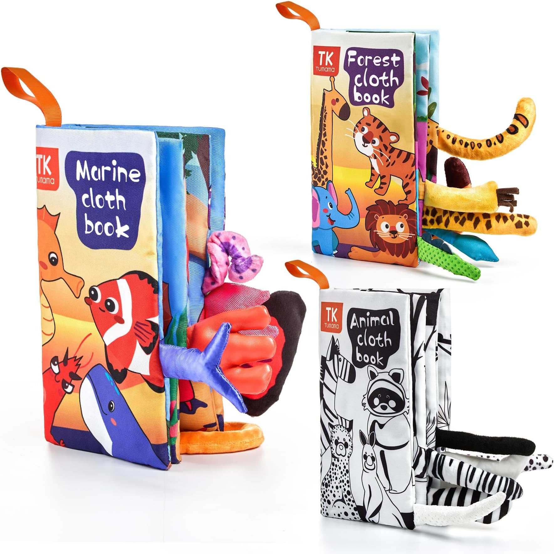 My First Soft Book,TEYTOY Nontoxic Fabric Baby Cloth Books Early ...