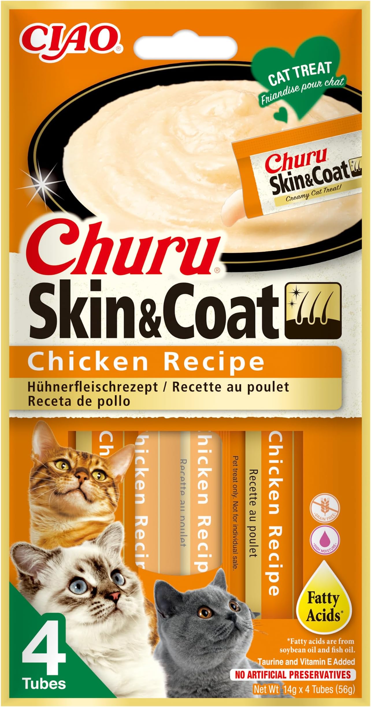 Ciao Churu Rolls by INABA Cat Treat - Chicken, Tuna & Scallop Flavour ...