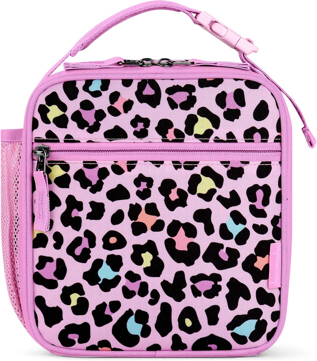 Amazon.com: Choco Mocha Girls Lunch Box for School, Pink Leopard Lunch ...