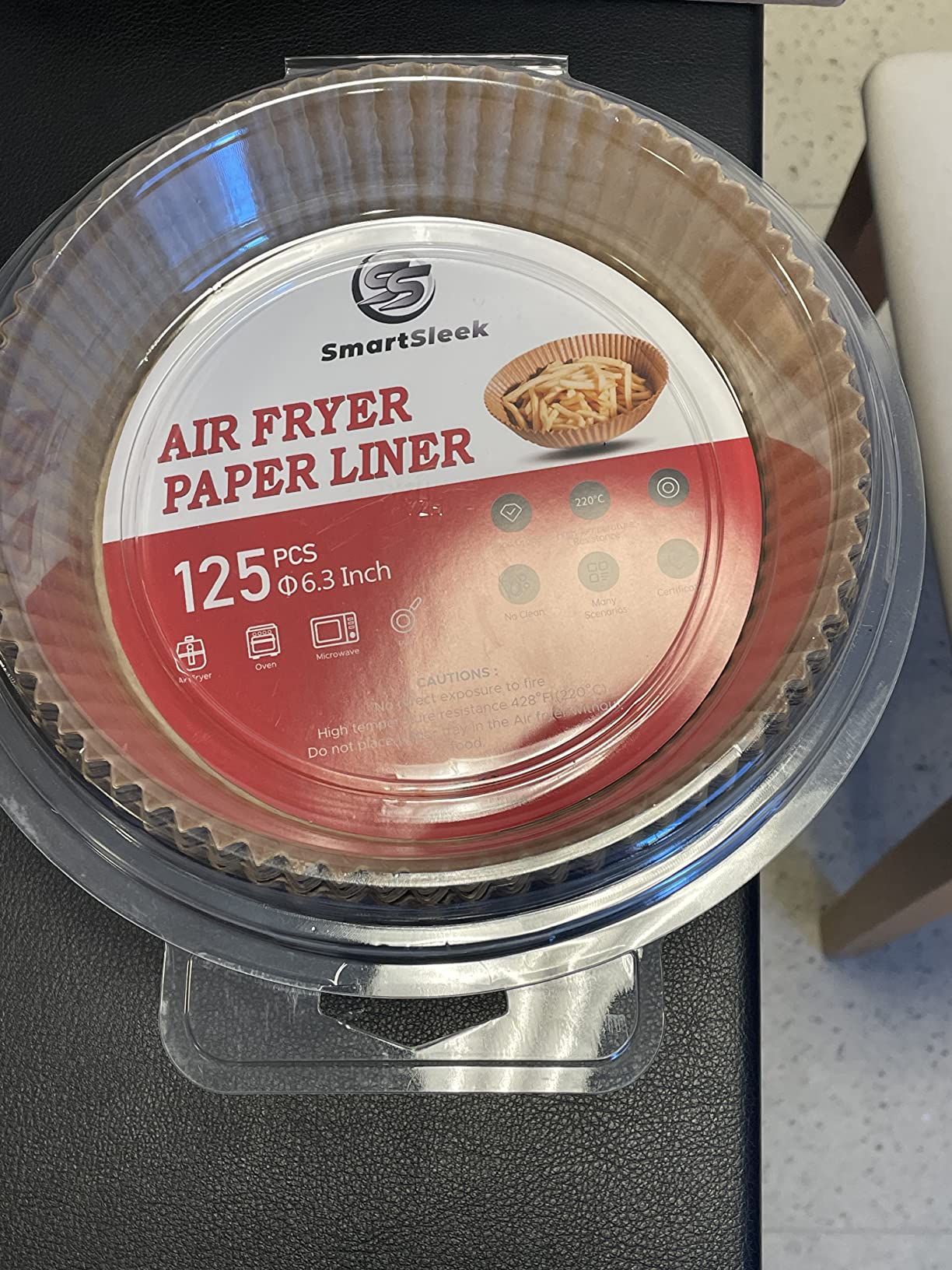 Amazon.com: SMARTSLEEK Air Fryer Liners Disposable, 125Pcs Square ...