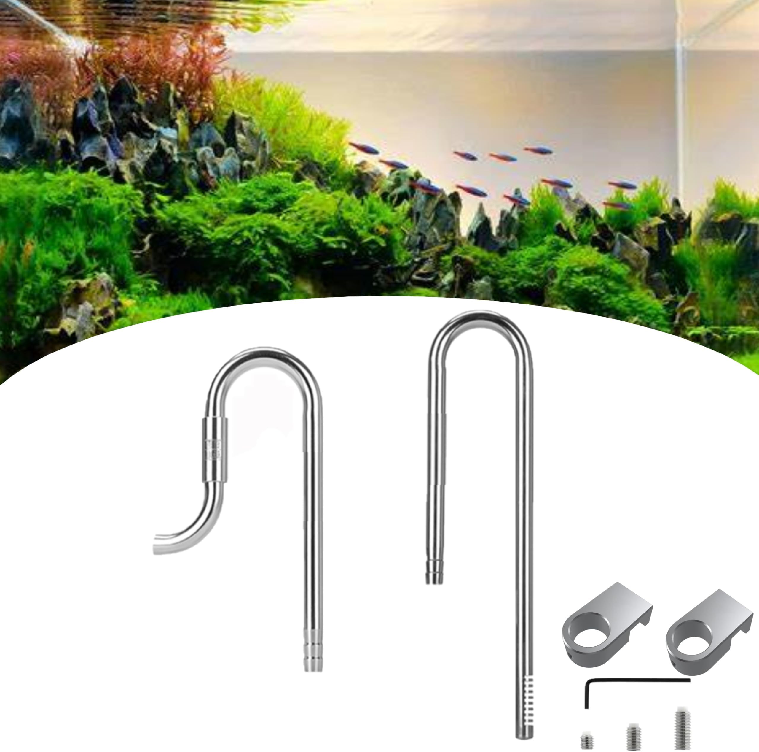 Amazon.com : Eysbiy Inflow and Outflow Pipe Set, 12mm/16mm 304 ...