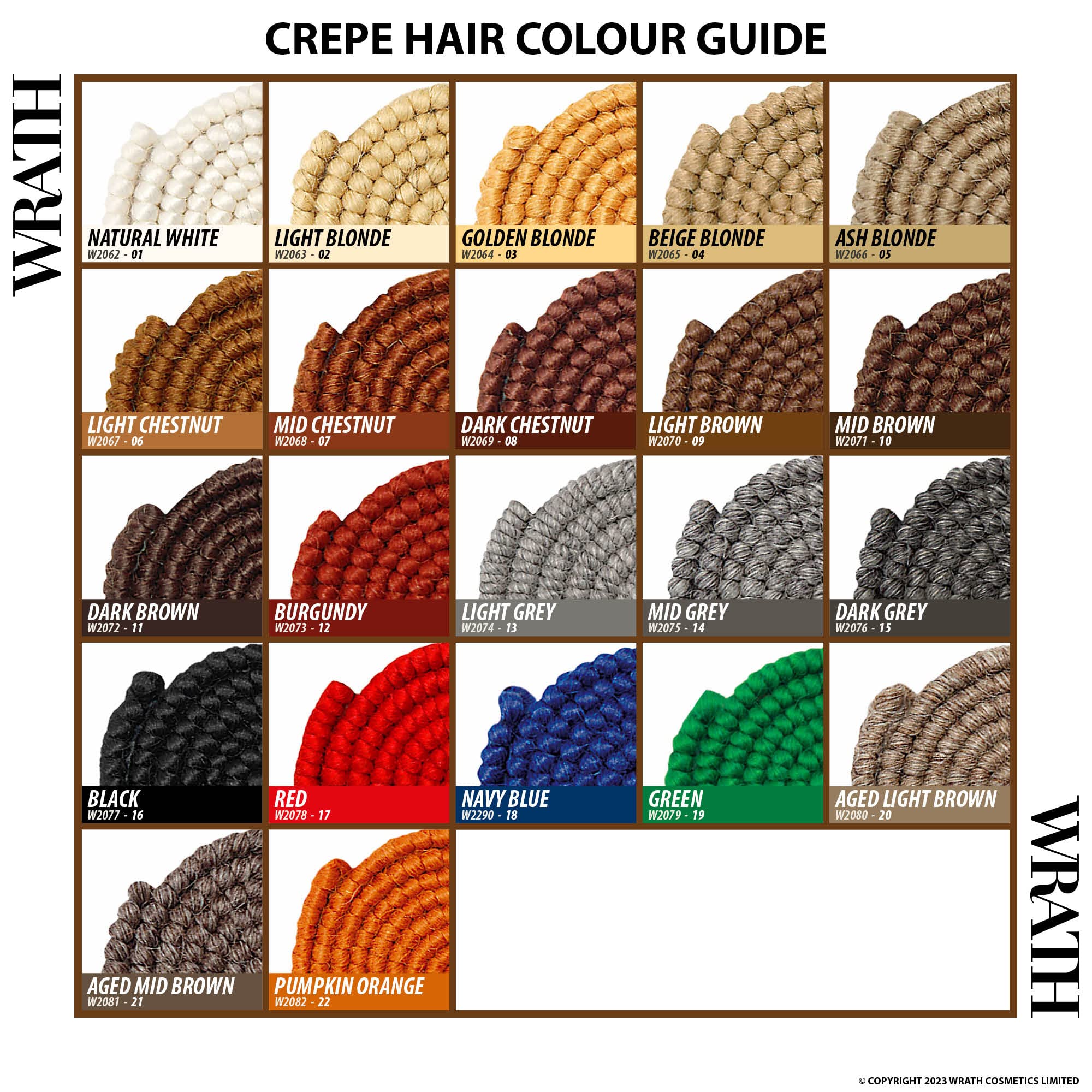 WRATH Wool Crepe Hair – Theatrical Professional Make-up – Making ...