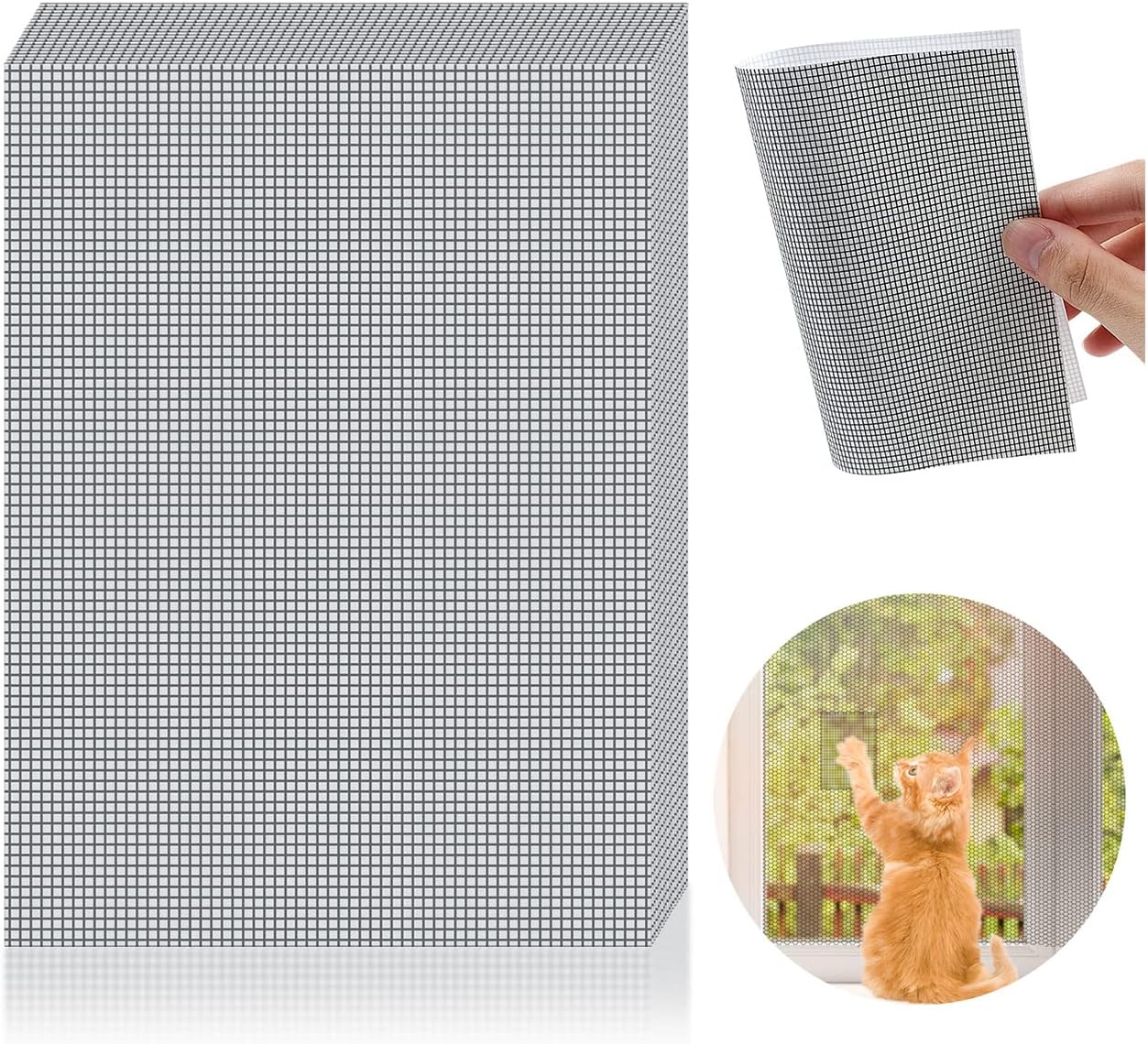 Amazon.com: WXJ13 20 Pieces Window Screen Repair Kit 5 x 7 Inch Screen ...