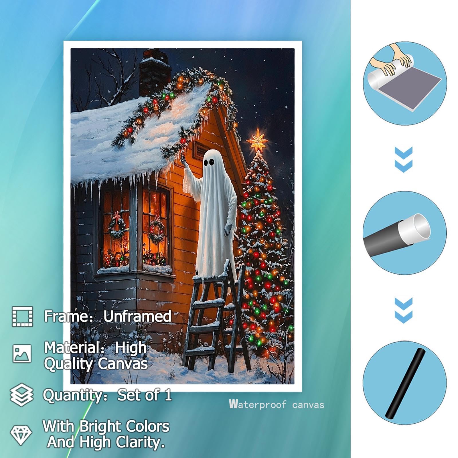 Posters For A Bedroom With Christmas Lights