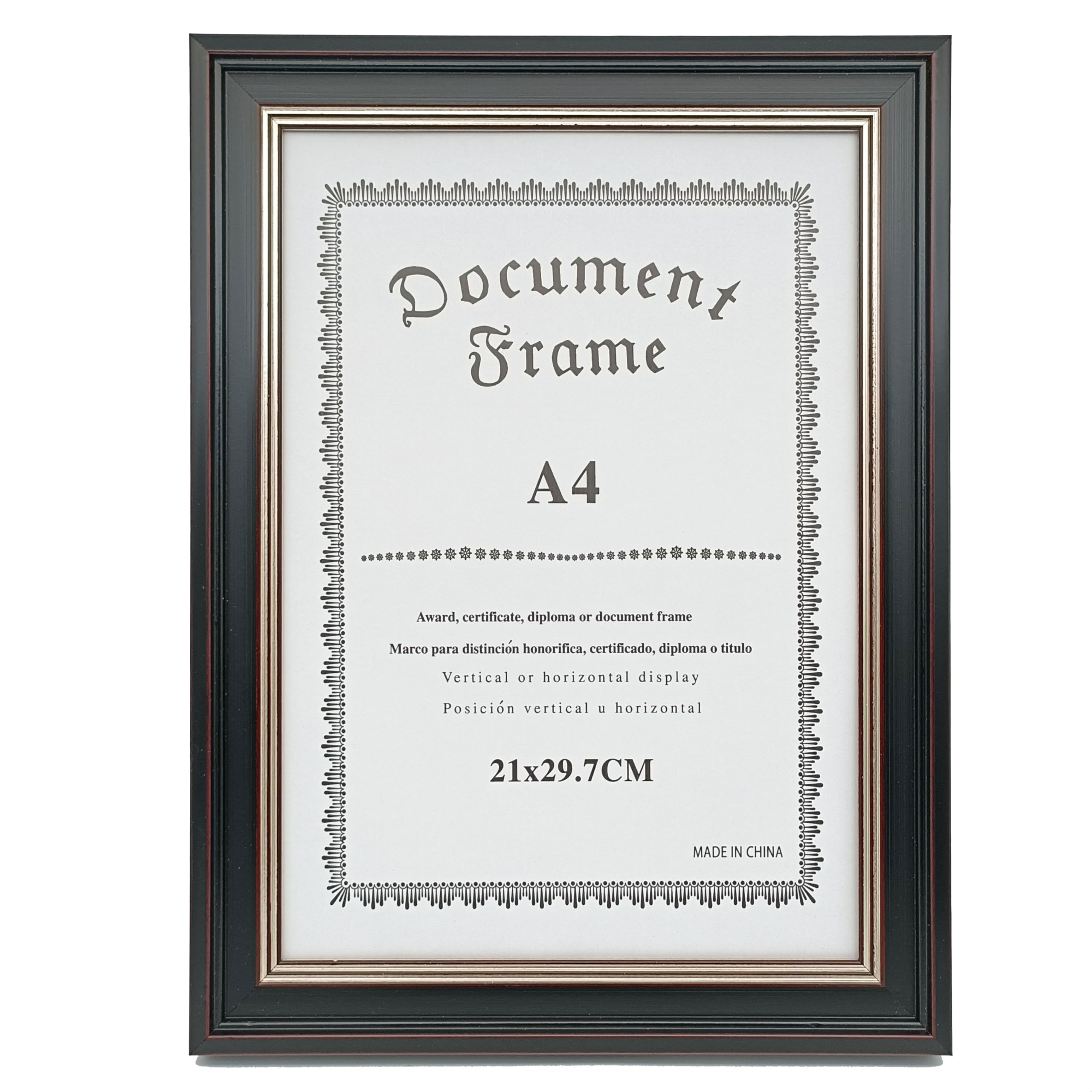 Amazon.com - FRAMEWOLD A4 Picture Frames Black 8.3x11.7 inch Photo ...