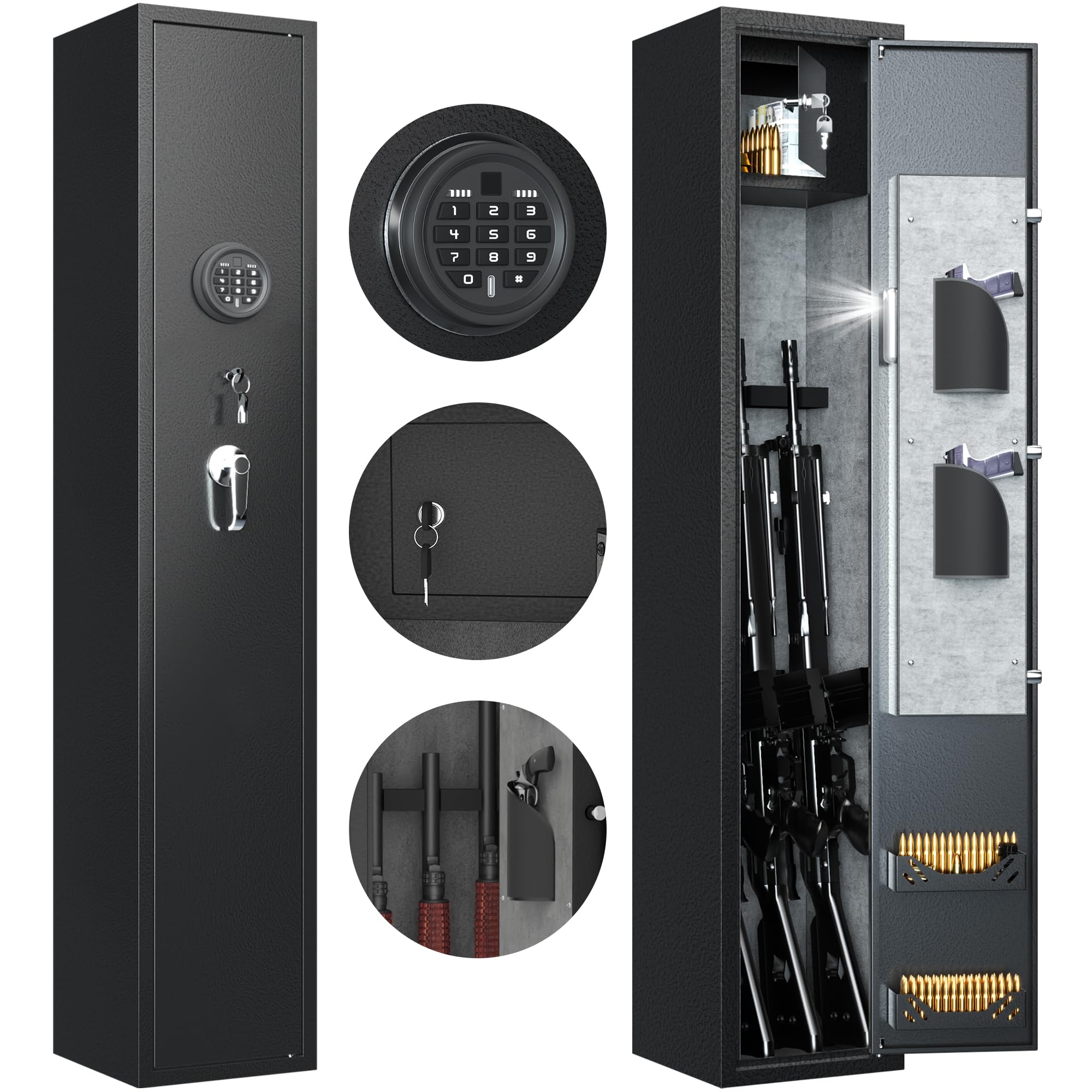 Snapklik.com : SUXXAN Home Rifle And Pistols Gun Safe