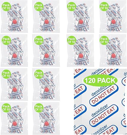 SD Queen 120-Pack 300cc Oxygen Absorbers for Food Storage – Food Grade ...