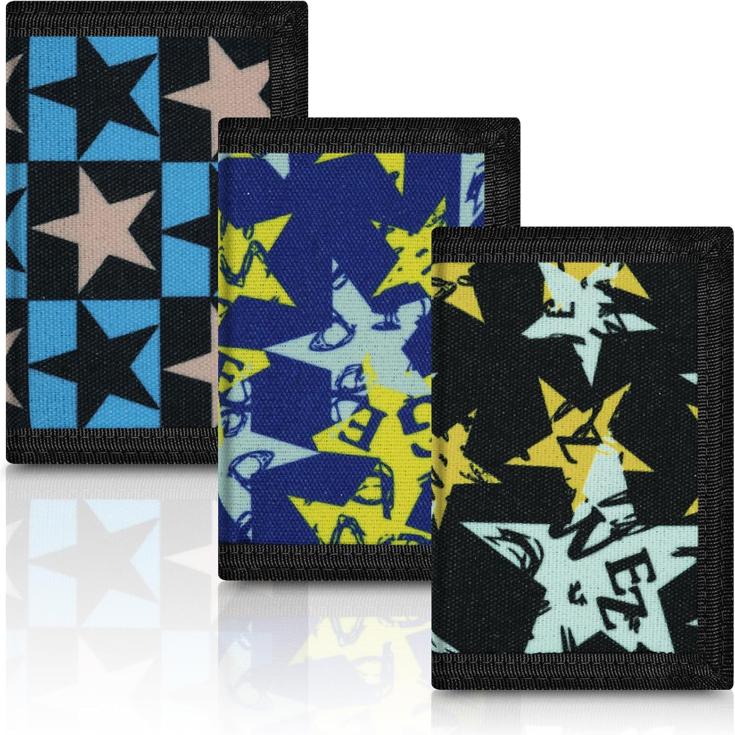 Amazon.com: 3 Packs Kids Wallet Bulk, Mini Trifold Coin Purse Cartoon ...