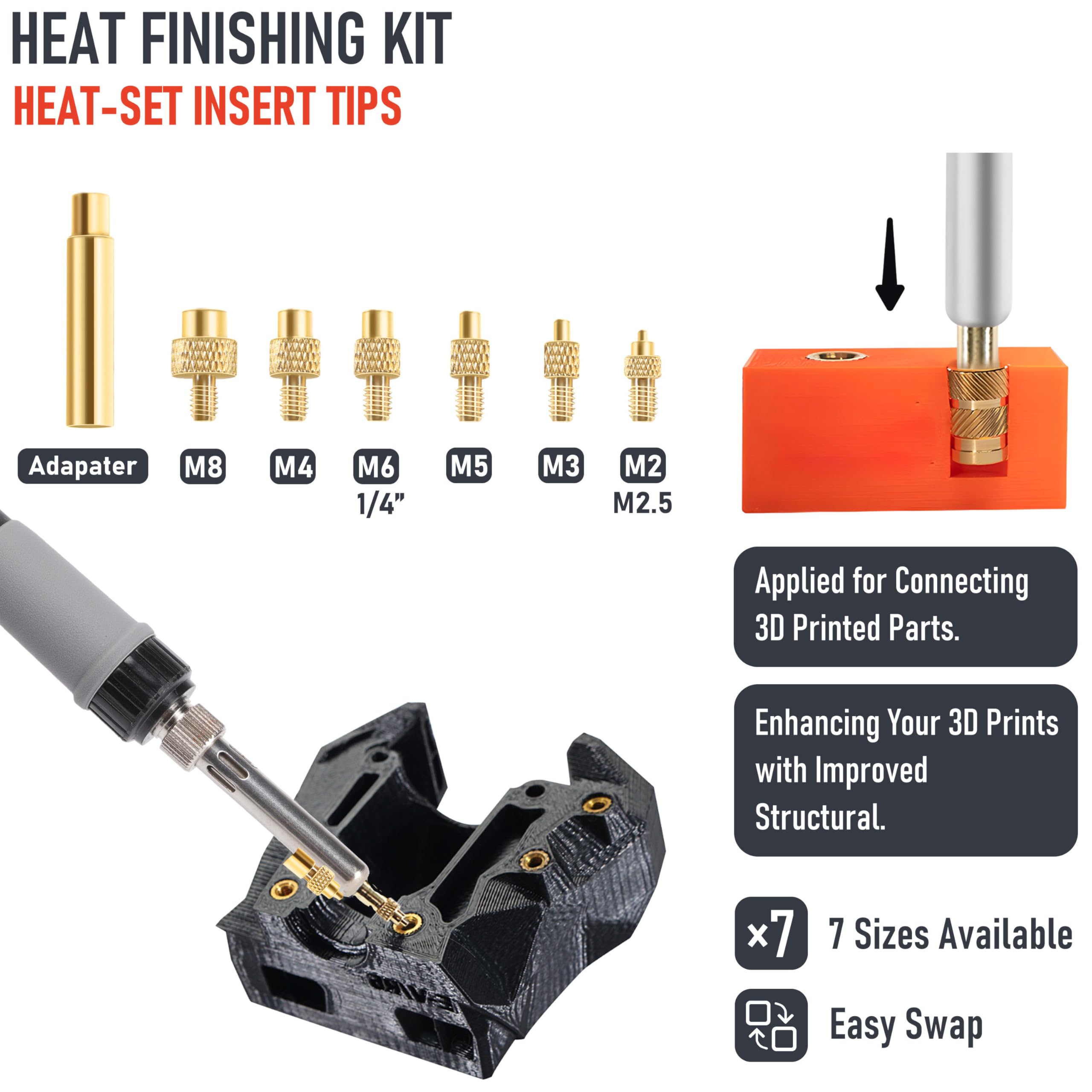 Snapklik.com : 3D Printing Finishing Tool Kit, 80W Soldering Iron ...