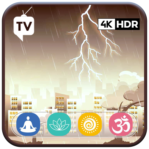 Healing Rain Symphony: 4K Ambient Sound with Thunder - Your Best White Noise for Relaxation For ...