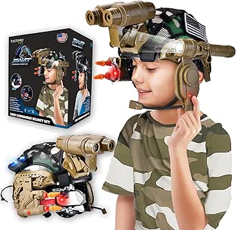 Amazon.com: Kids Toys SWAT Commander Helmet. Army Soldier Military ...