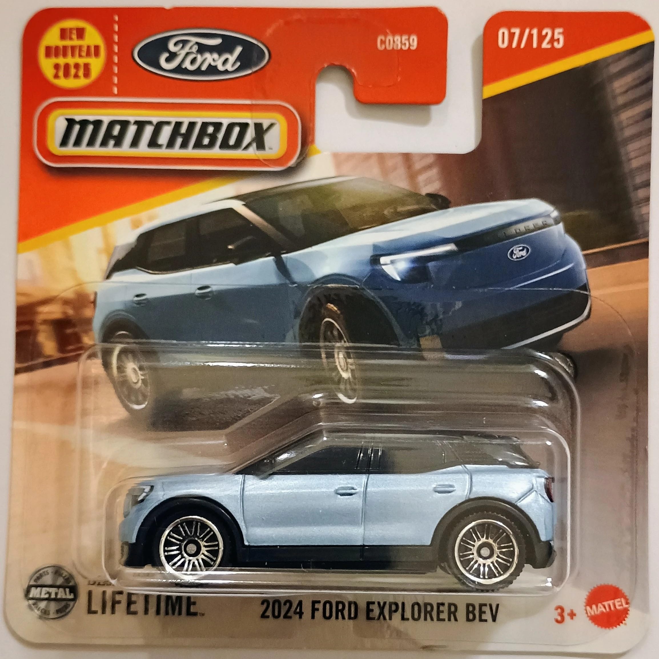 Amazon.com: Matchbox 2025-2024 Ford Explorer BEV [Metalflake Light Blue ...