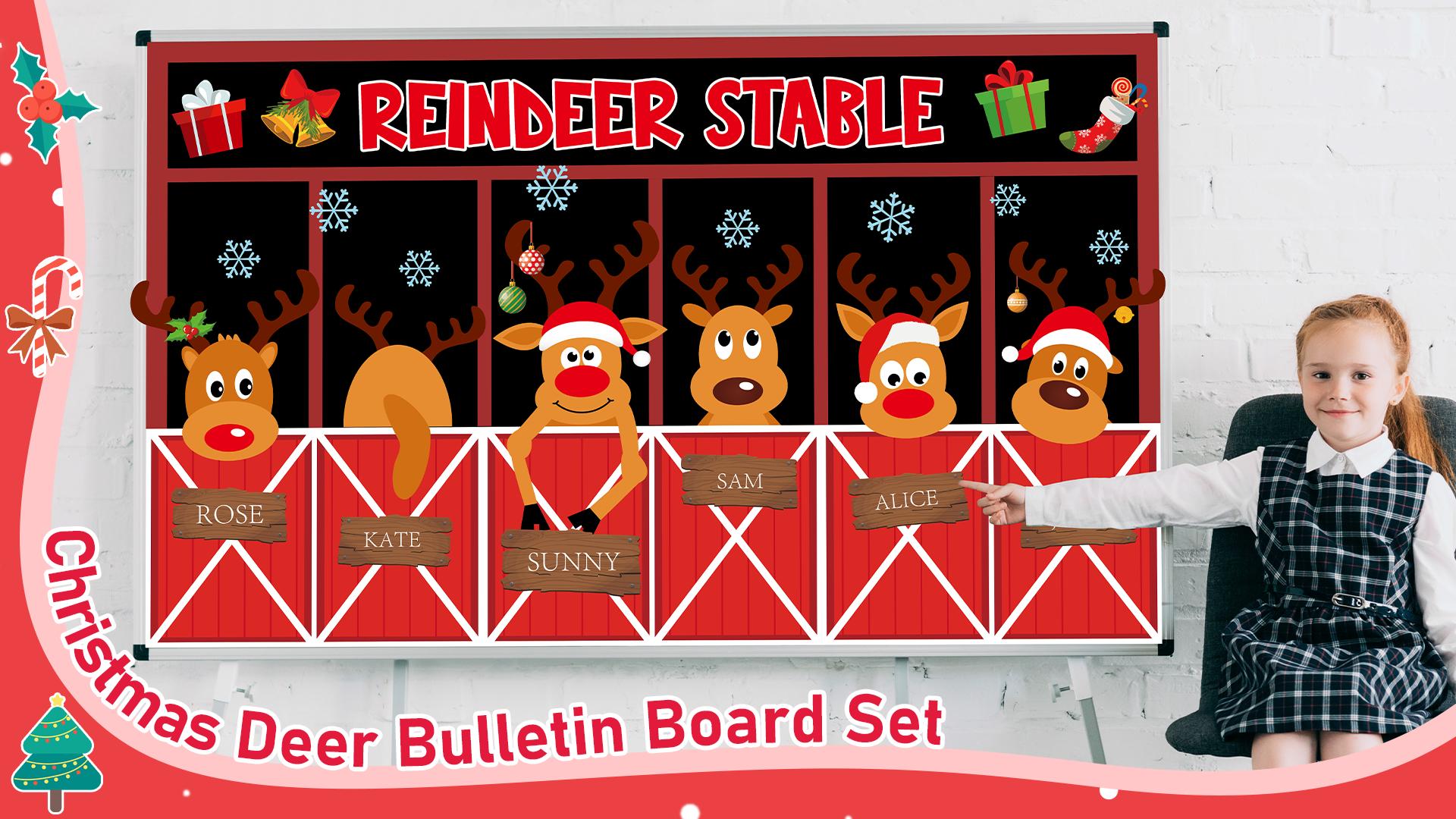 Reindeer Bulletin Board Ideas Reindeer Bulletin Board | Reindeer