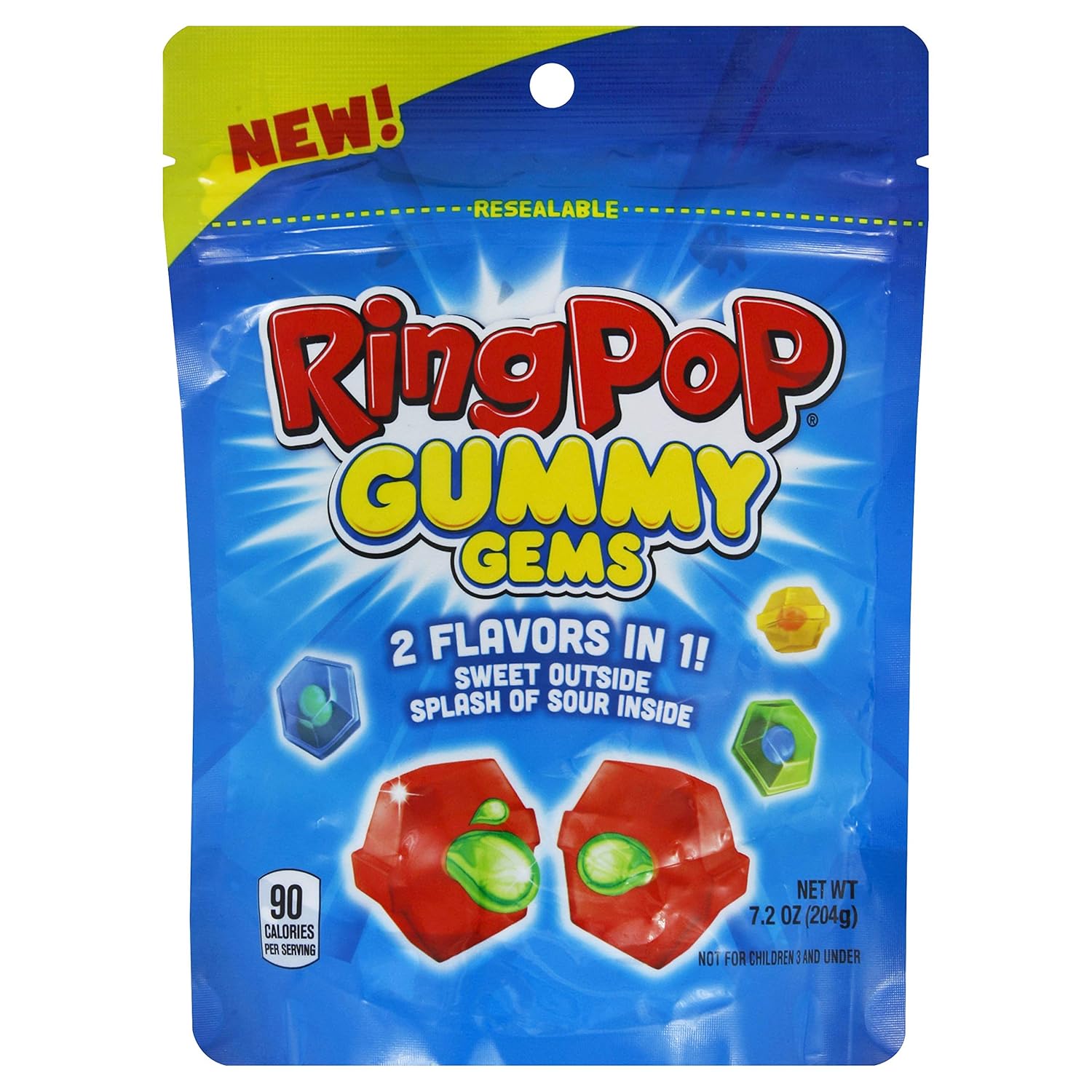 Amazon.com : Ring Pop Gummies Gems - Individual 12 Pouches Assorted ...